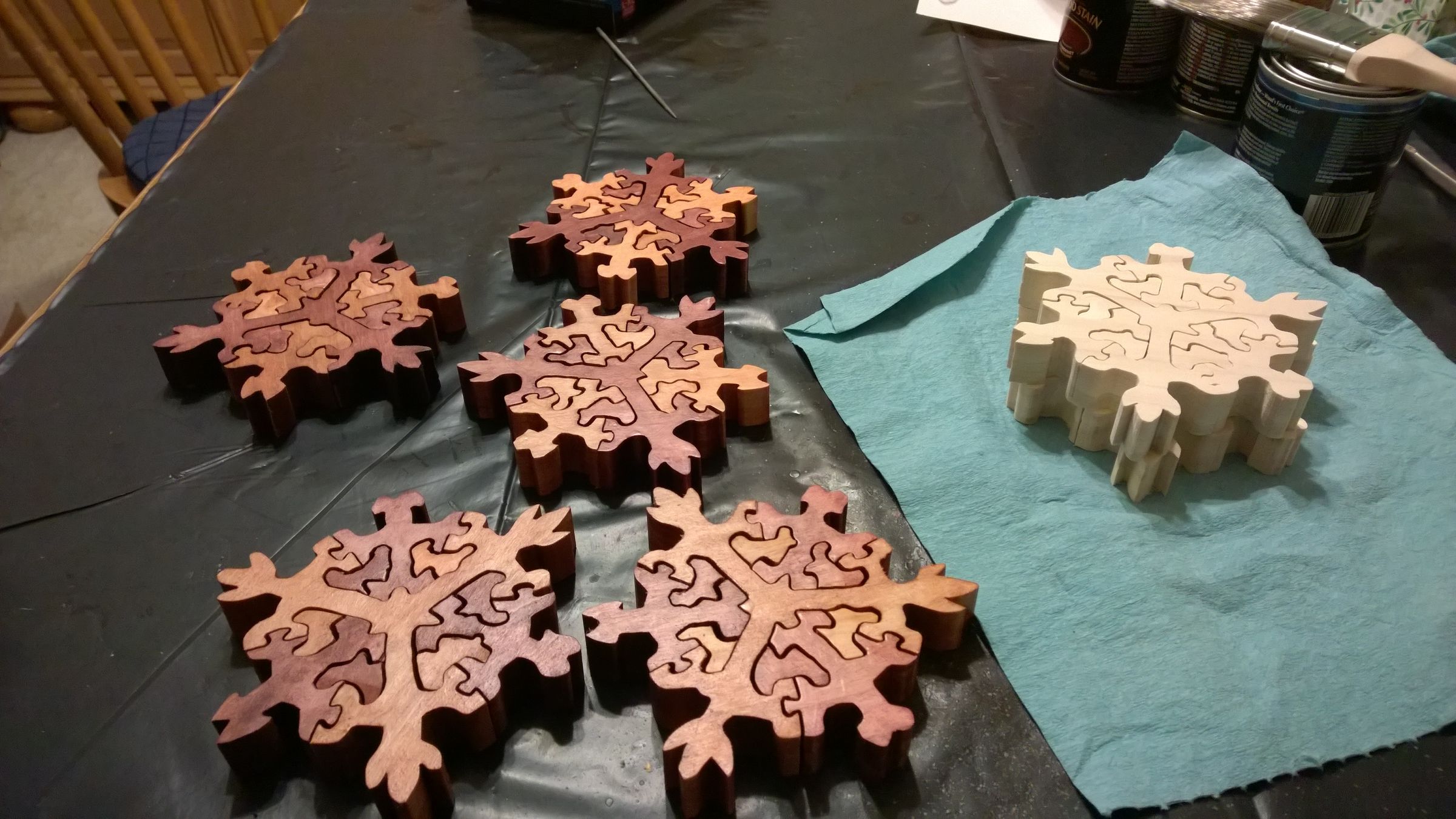 Wooden Snowflake Puzzle Stockingstuffers : 5 Steps (with Pictures ...