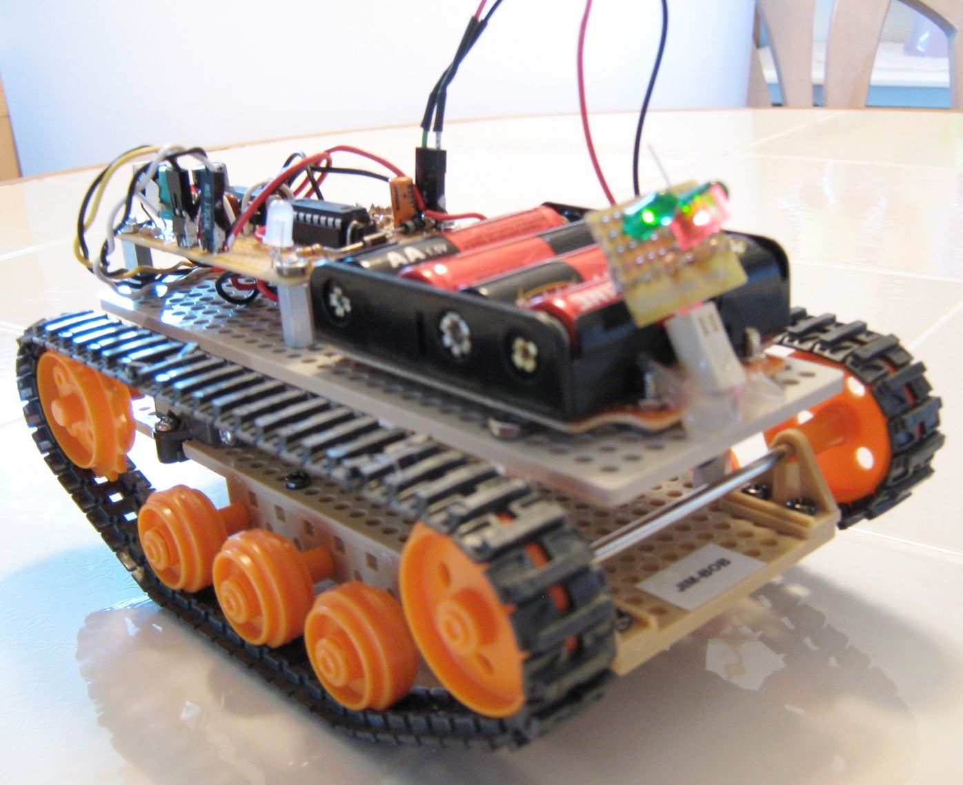 IR Remote Controlled Tracked Robot : 10 Steps - Instructables