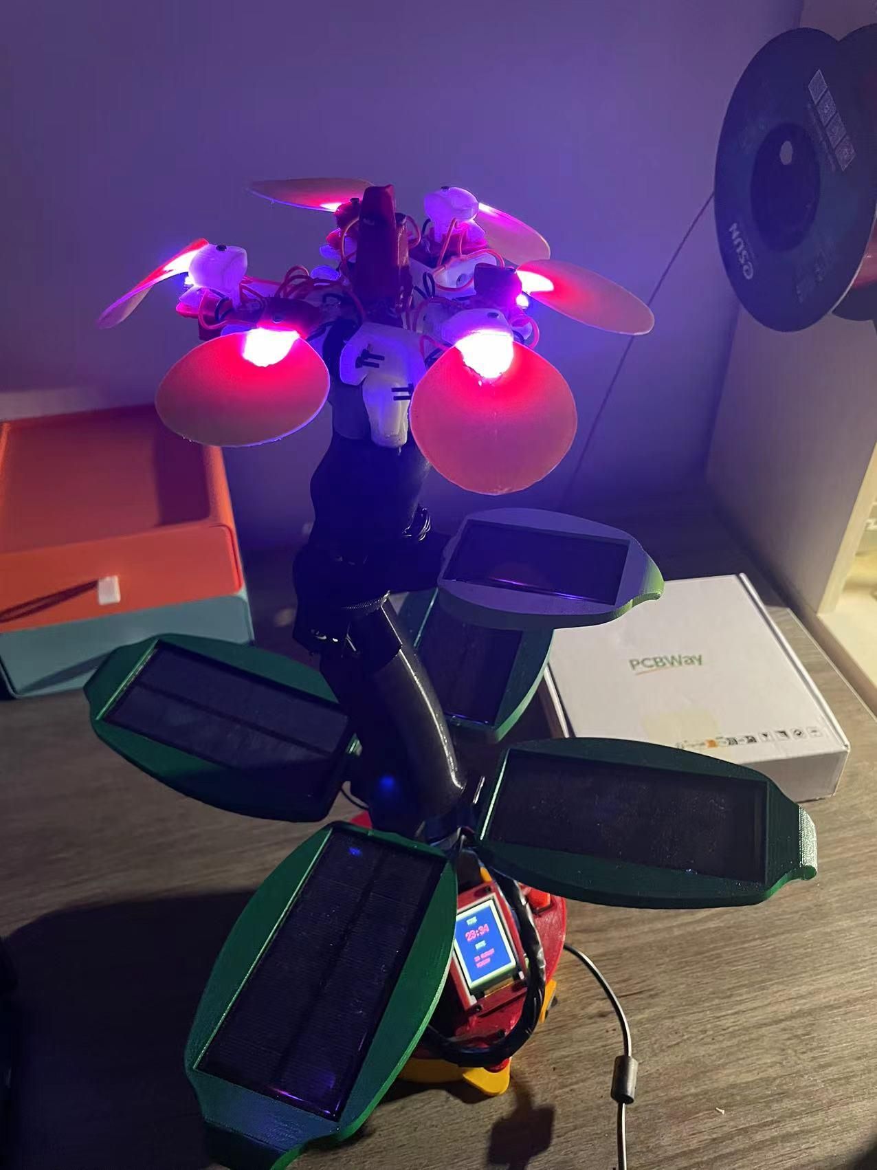 Solar Powered Mechanical Light Sensitive Flower : 13 Steps (with ...