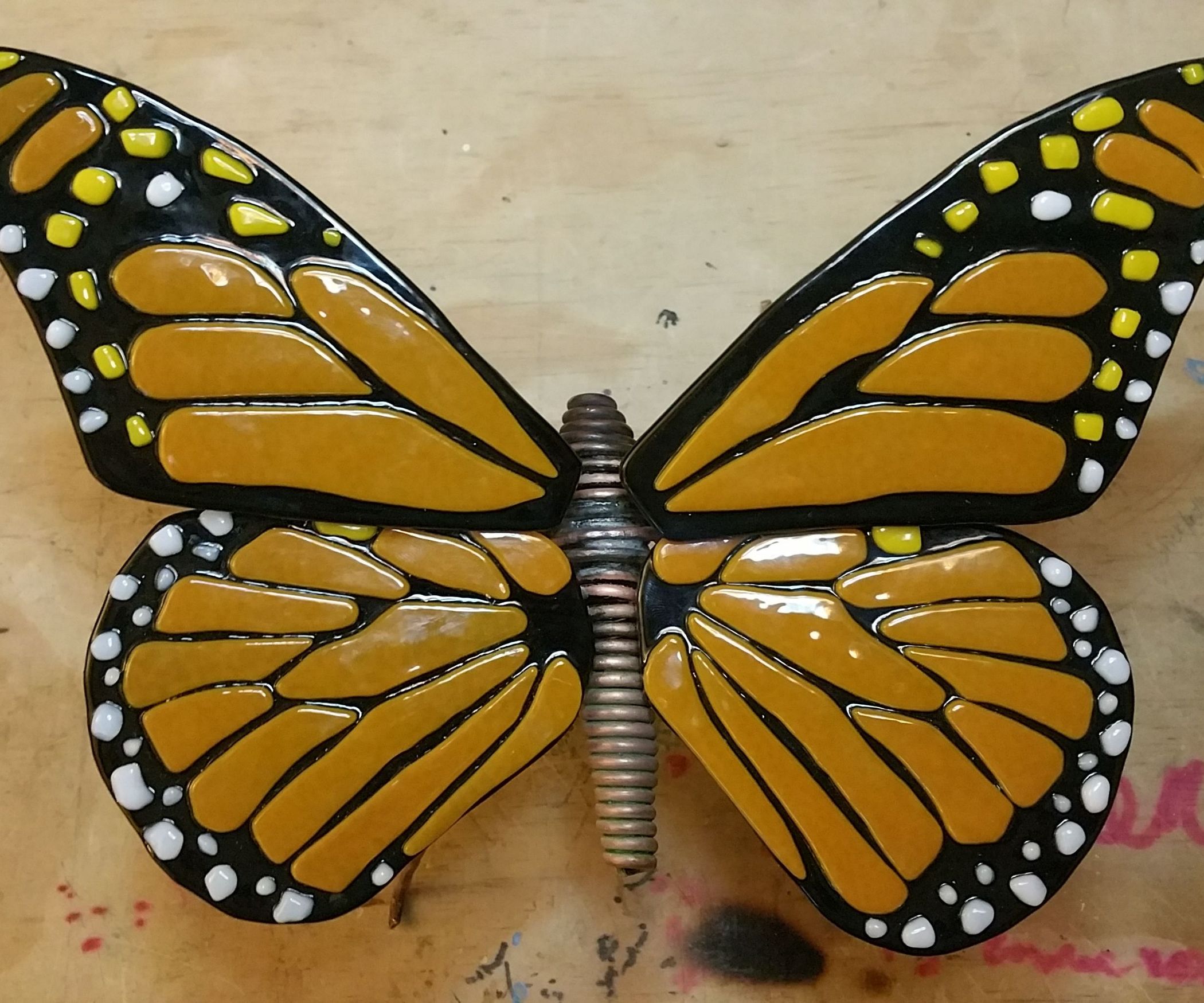 Copper Wire and Fused Glass Butterfly : 5 Steps (with Pictures ...