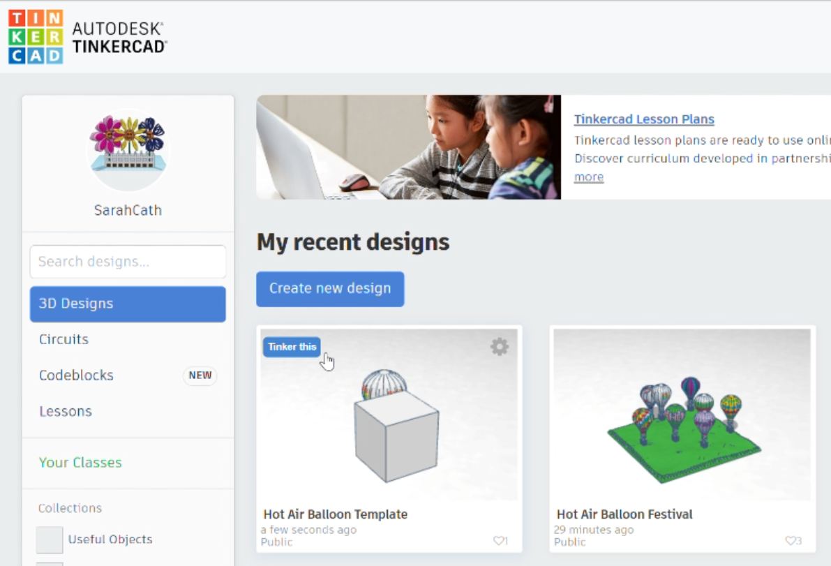 Creating a Hot Air Ballon Using Tinkercad : 7 Steps (with Pictures ...