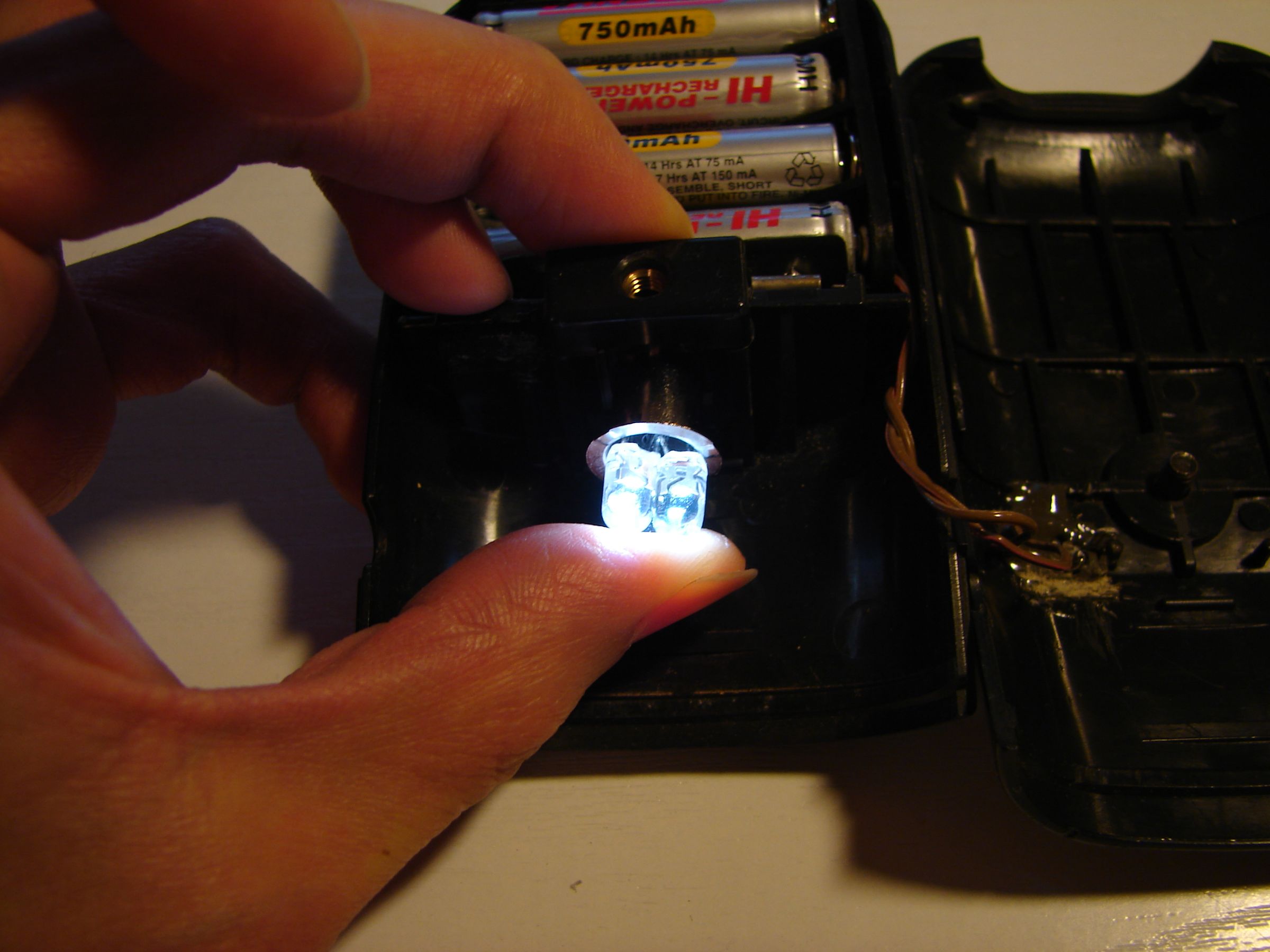 Make Your Own LED Bulb Replacement for Regular Torchlight : 4 Steps ...