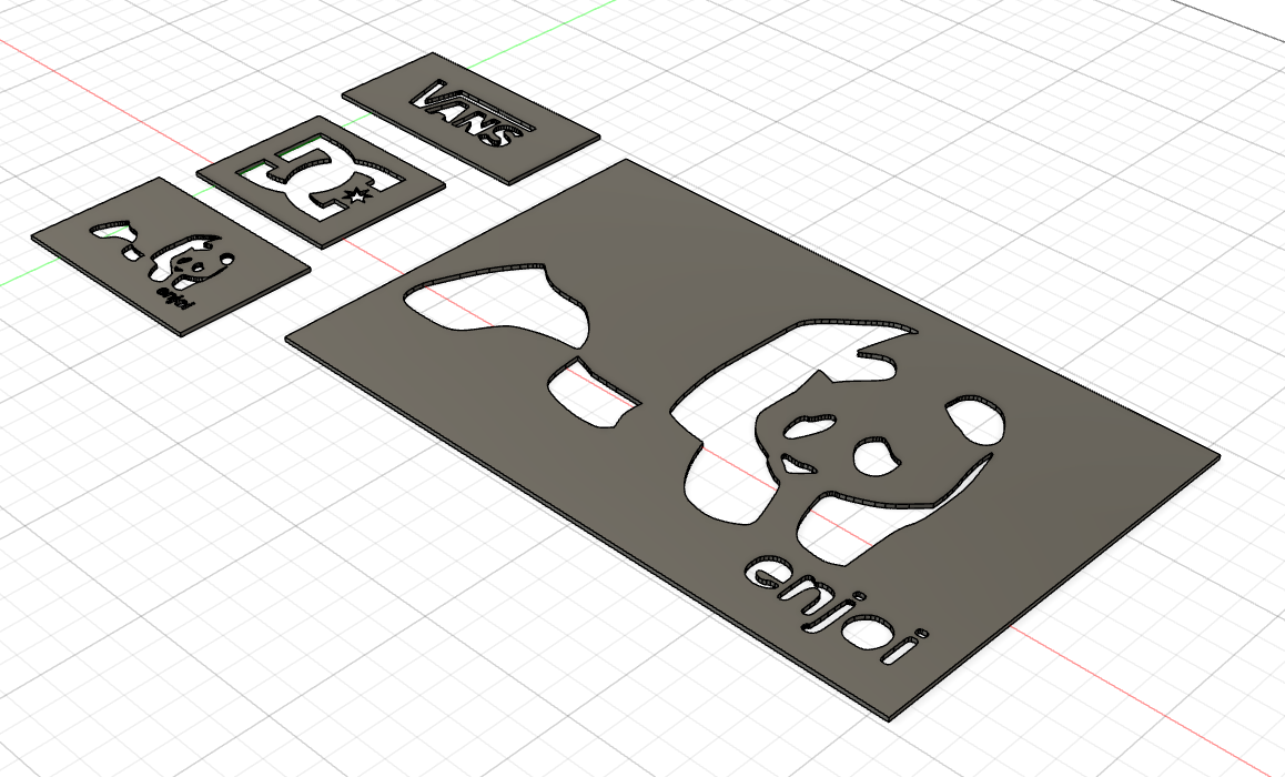 3D Printed Skate Logo Stencils : 4 Steps - Instructables