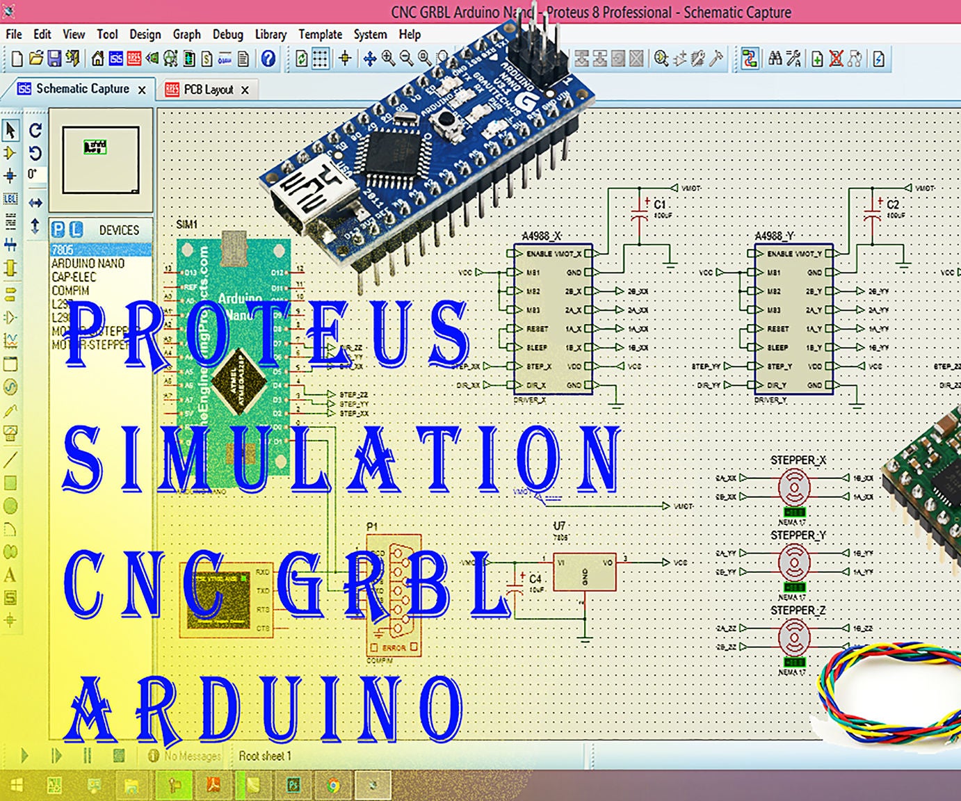 Proteus Simulation Cnc Grbl Arduino Instructables