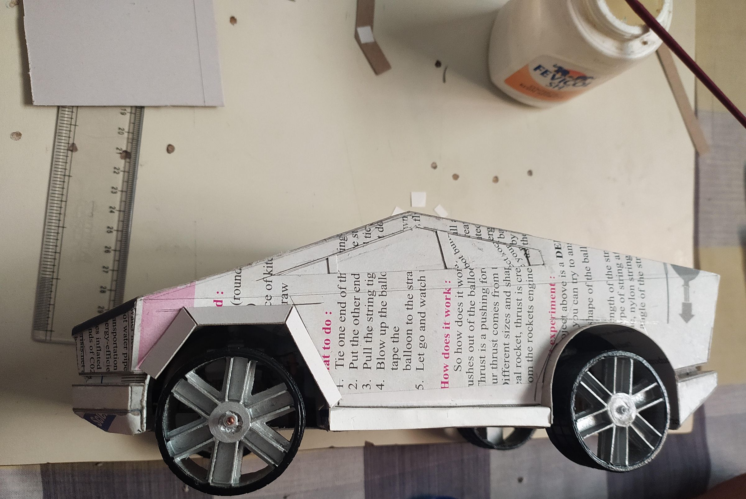 Tesla Cybertruck DIY Made of Cardboard : 6 Steps (with Pictures ...