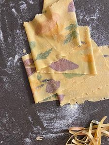 Home-made Pasta Laminated With Edible Flowers and Herbs : 8 Steps (with ...