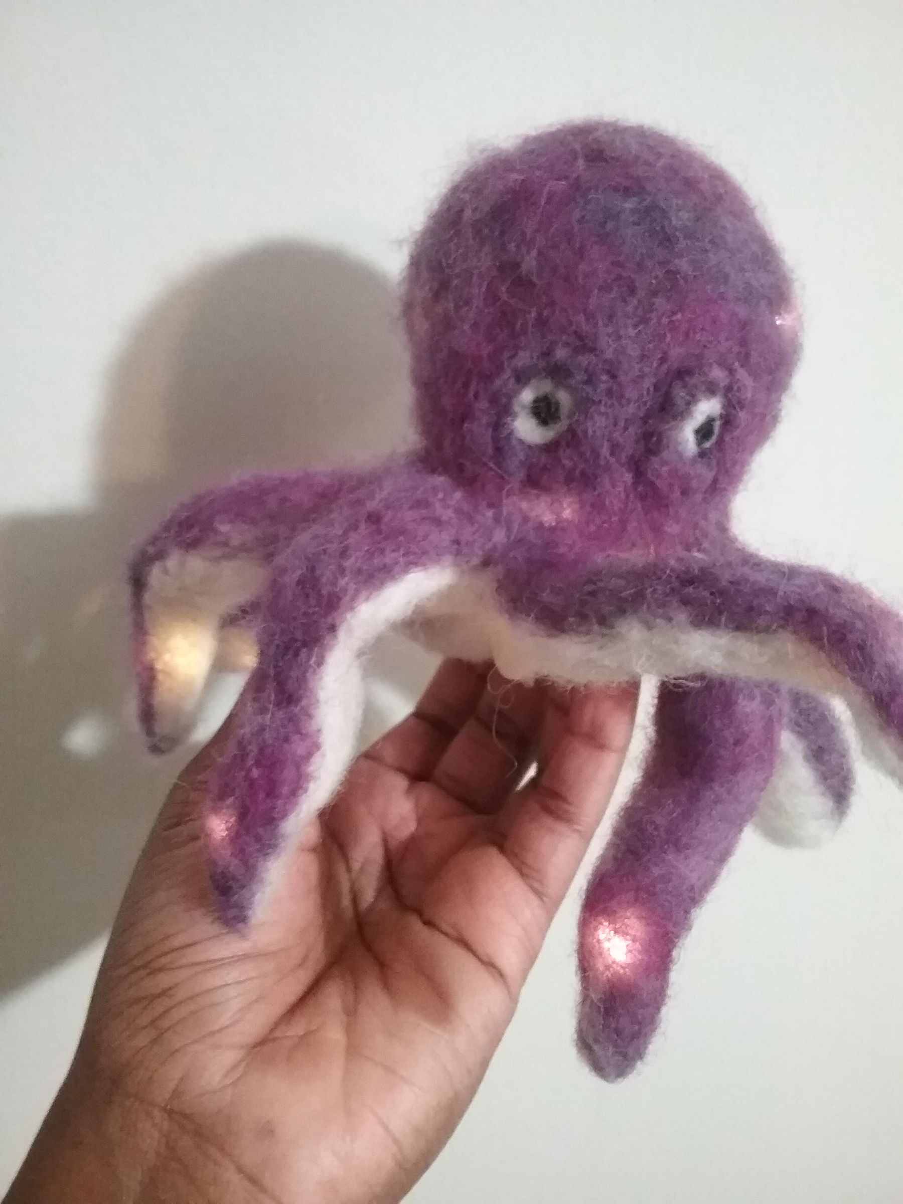 Plush Octopus Lamp, Create Via Needle Felting Wool : 8 Steps (with ...