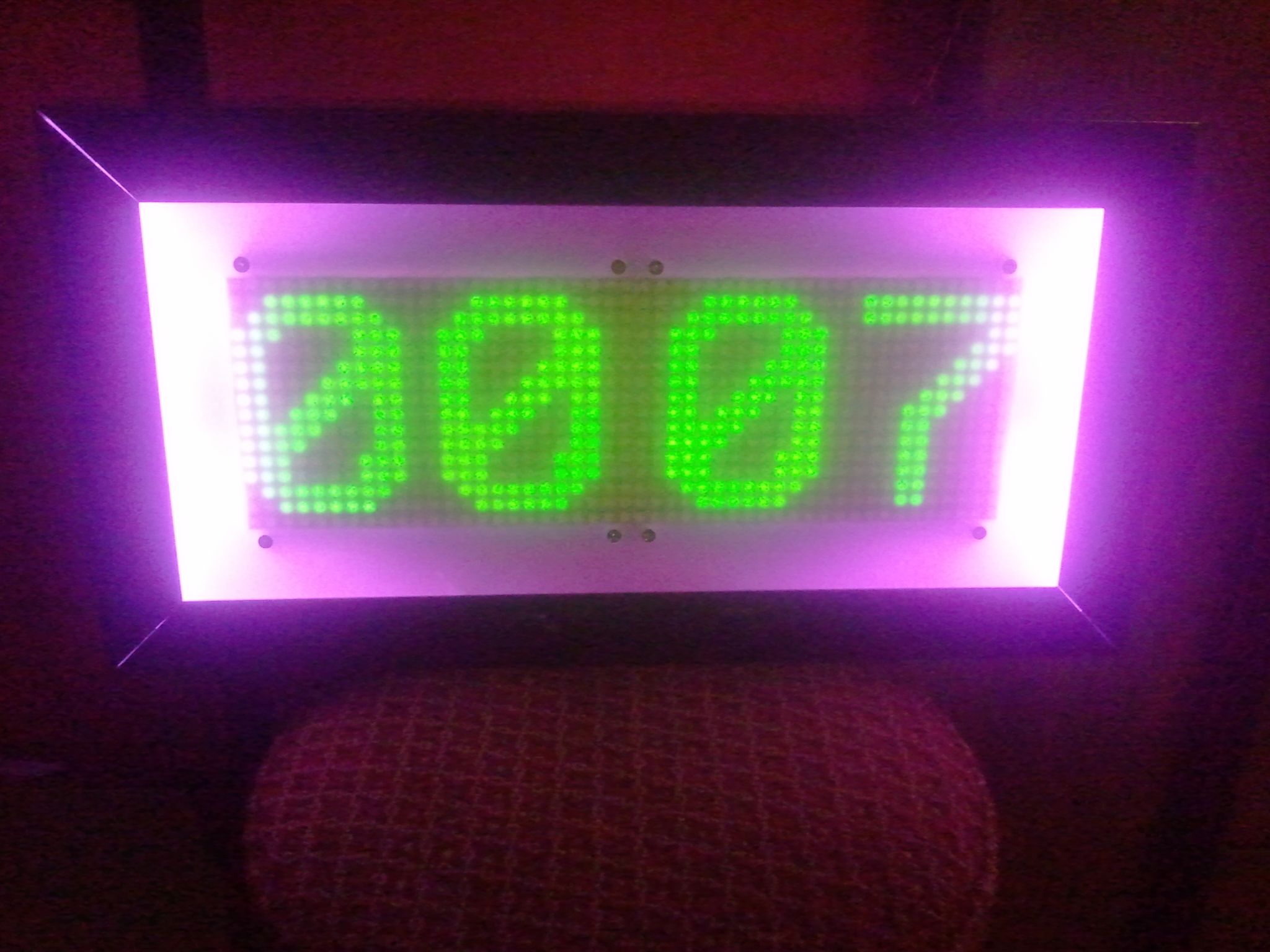 Rainbow Mega Pong Clock : 3 Steps - Instructables