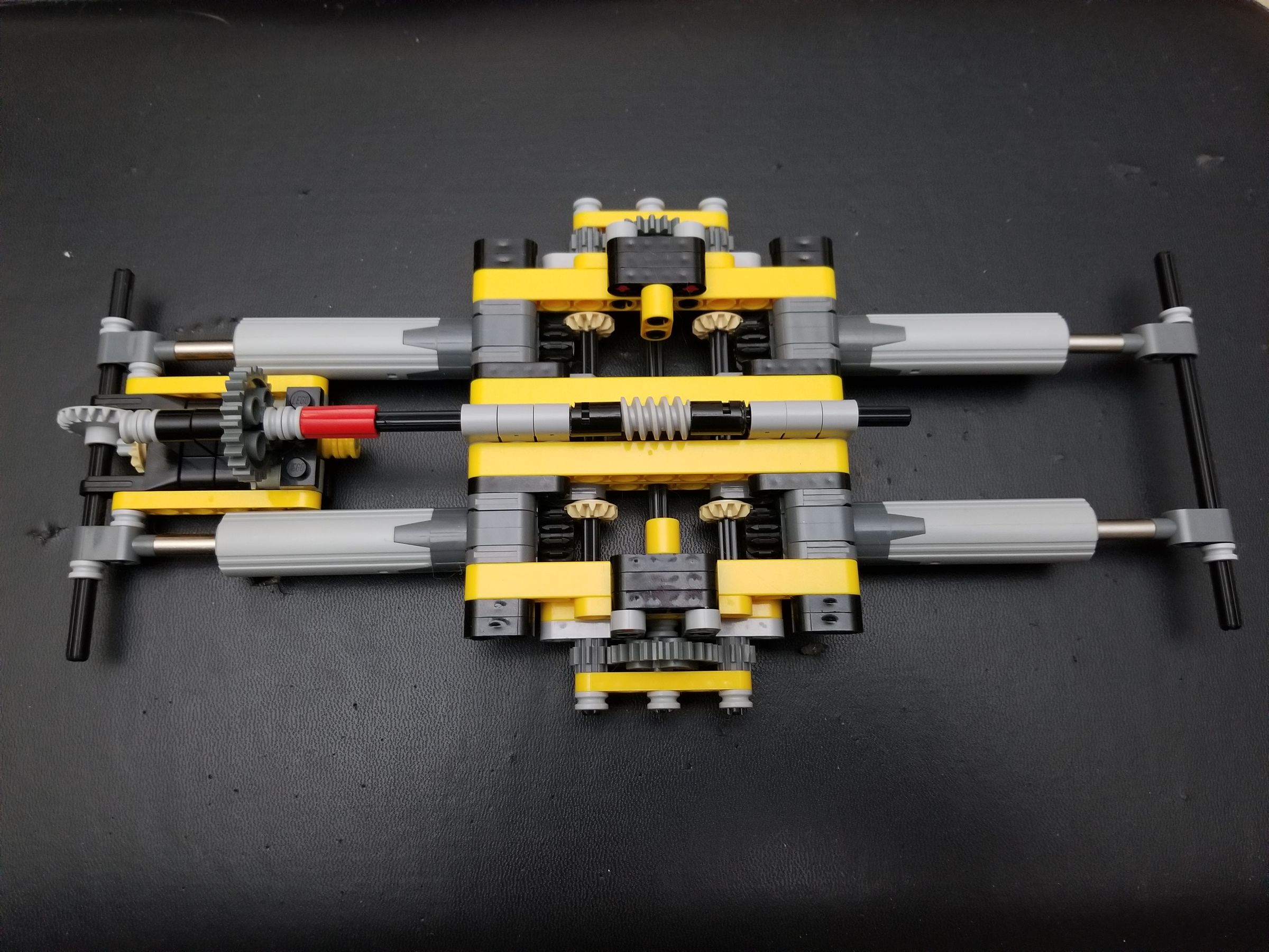 Lego Technic Back to Back Double Actuator Build : 9 Steps (with ...