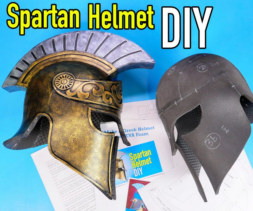 DIY Spartan Helmet Costume From Foam! : 27 Steps (with Pictures ...