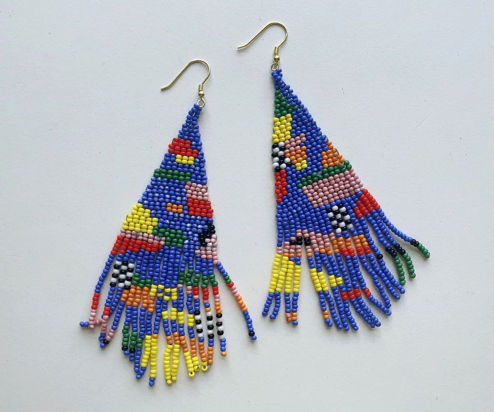 Beaded Fringe Earrings : 13 Steps (with Pictures) - Instructables