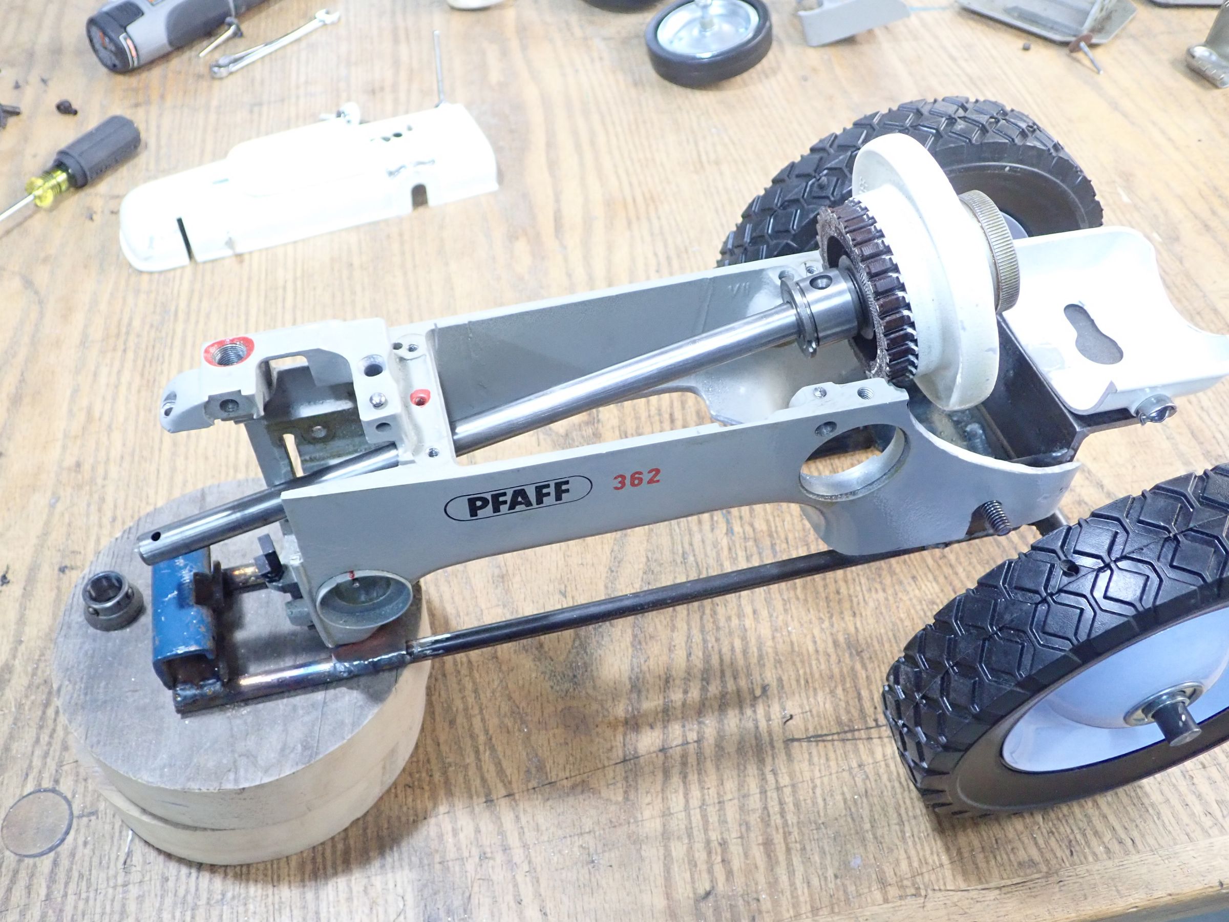 How to Make a Sewing Machine Tractor : 21 Steps (with Pictures ...