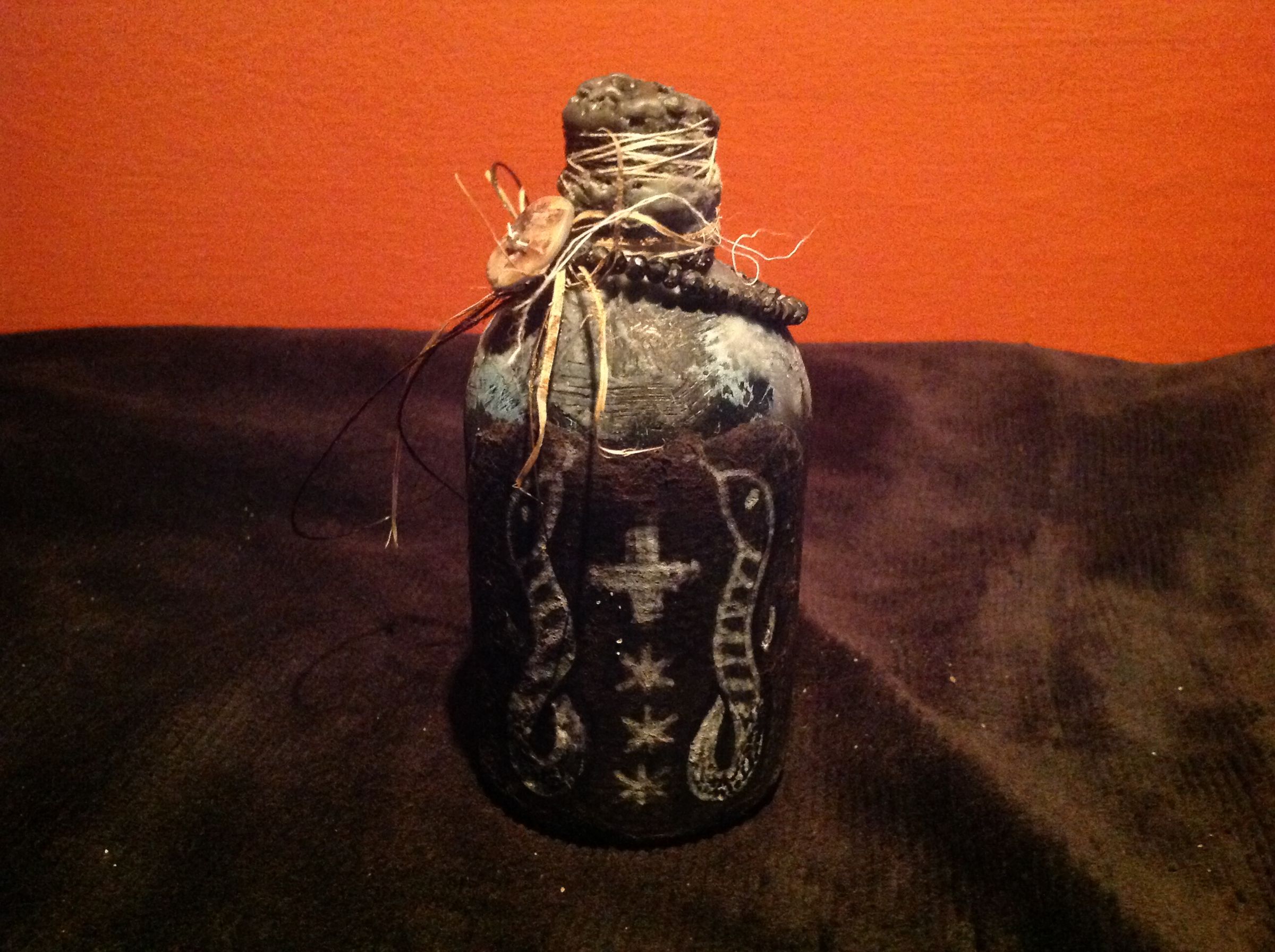 Spooky "Voodoo" Apothecary Powder & Potion Spell Bottles for Halloween ...