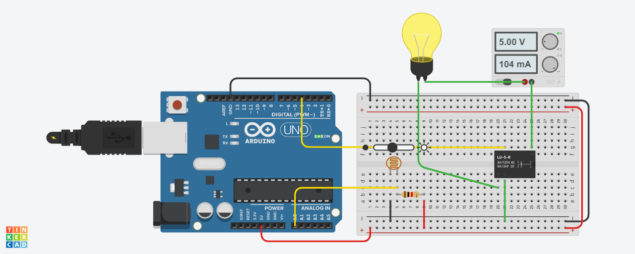 Basic Arduino Light Intensity Lamp! : 5 Steps - Instructables