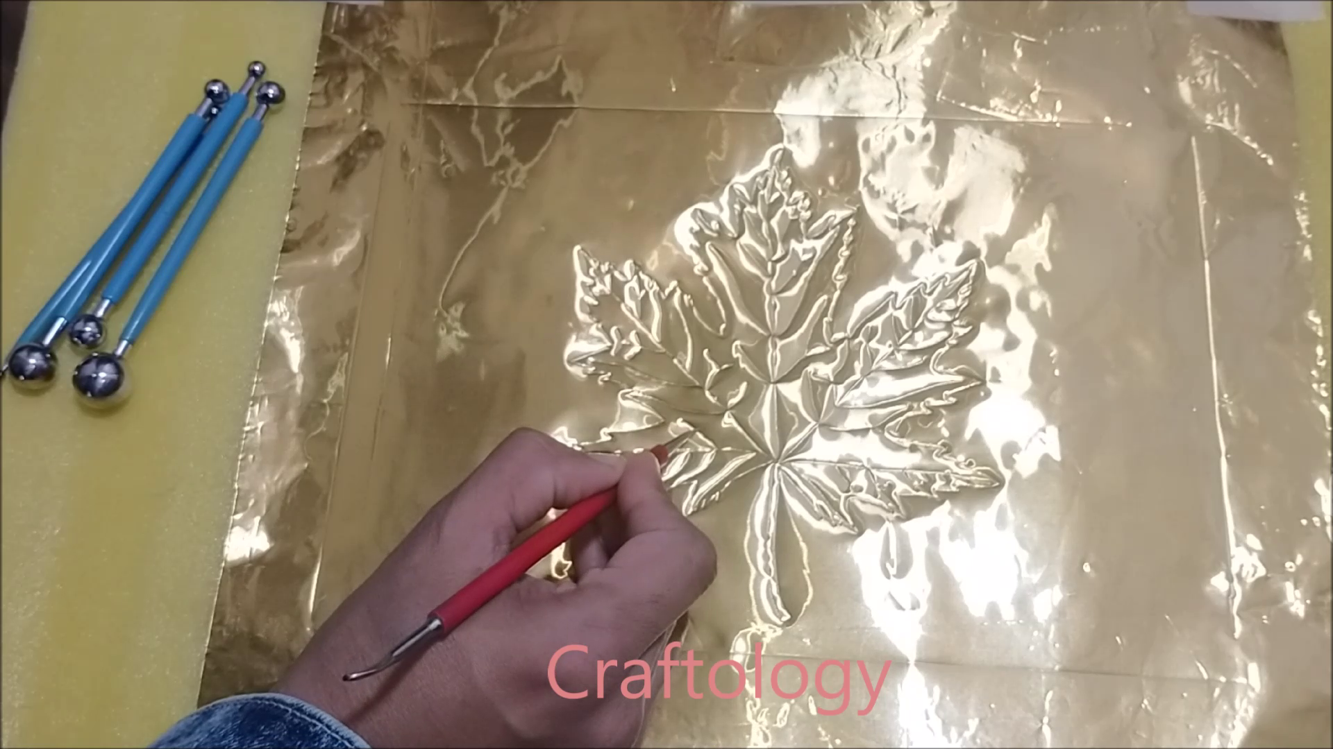 How to Make Maple Leaf Embossed Painting : 4 Steps (with Pictures ...