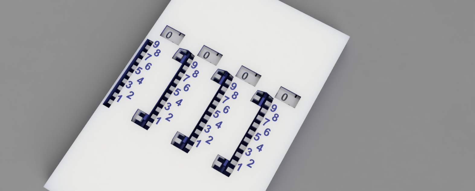 Print in Place Mechanical Calculator (Addiator) With Combined Addition ...