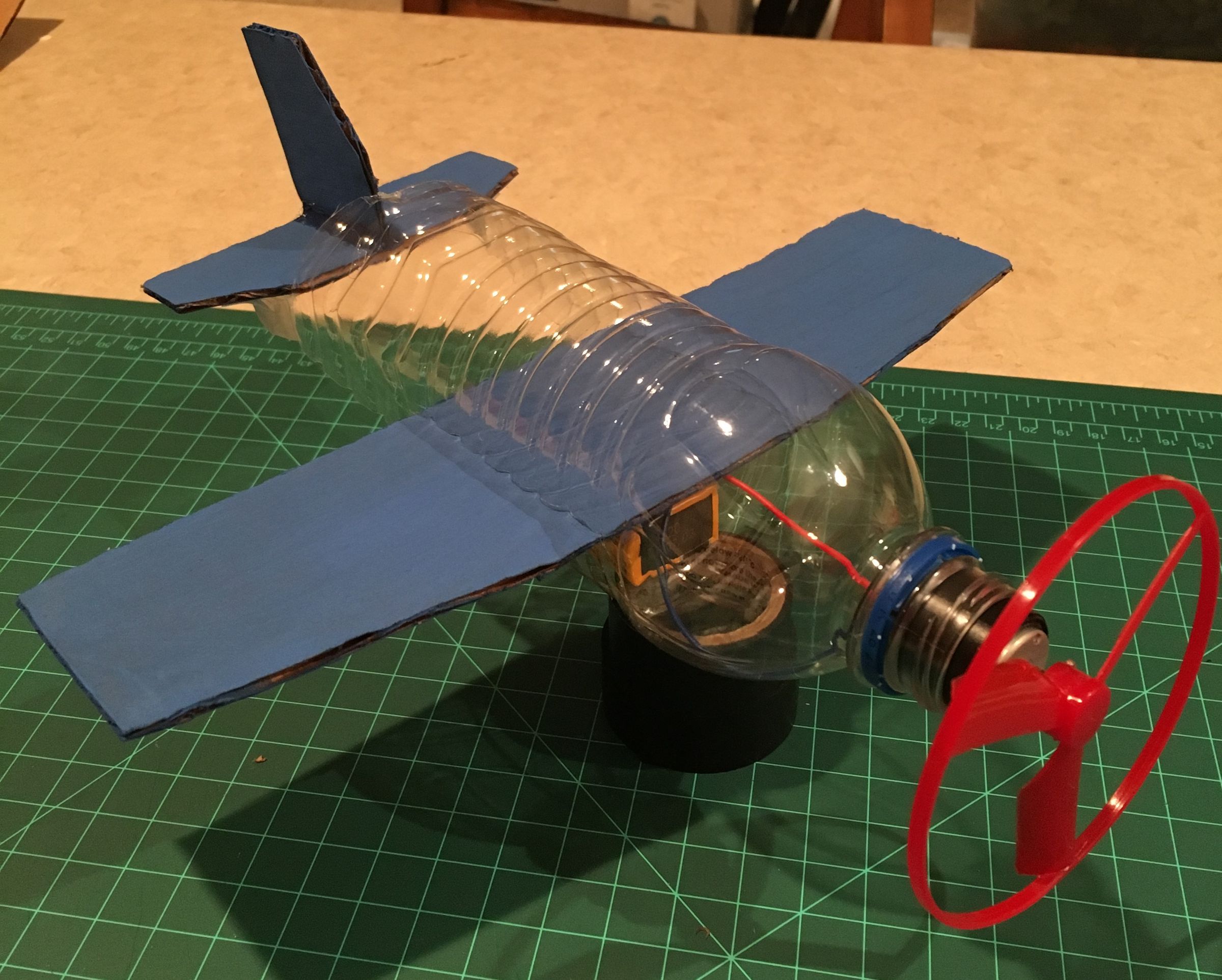 Plastic Bottle DC Motor Airplane : 13 Steps - Instructables