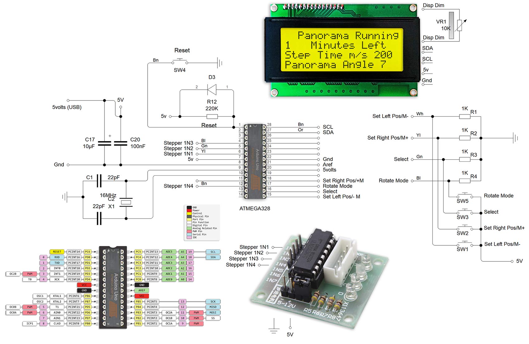 Arduino Time-Lapse Panorama Controller : 8 Steps (with Pictures ...