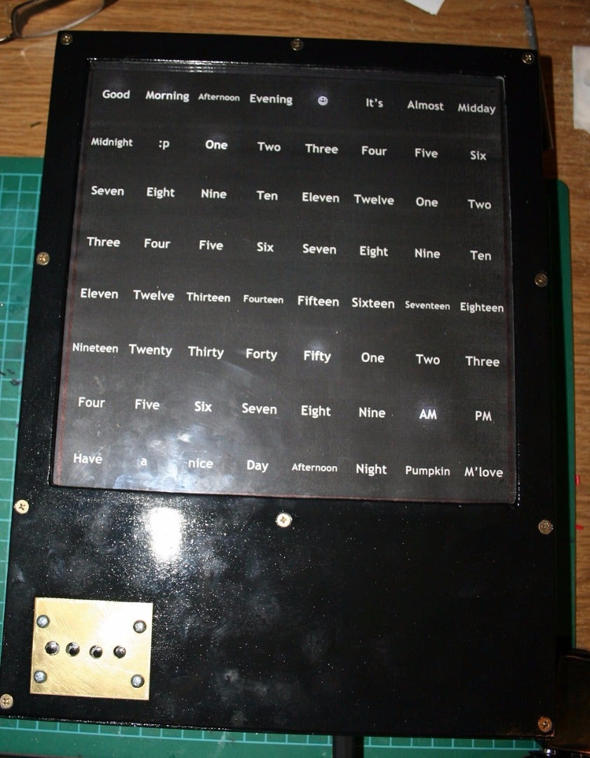 DIY Arduino Word-Clock Project : 4 Steps (with Pictures) - Instructables DIY Arduino Word-Clock Project : 4 Steps (with Pictures) - Instructables