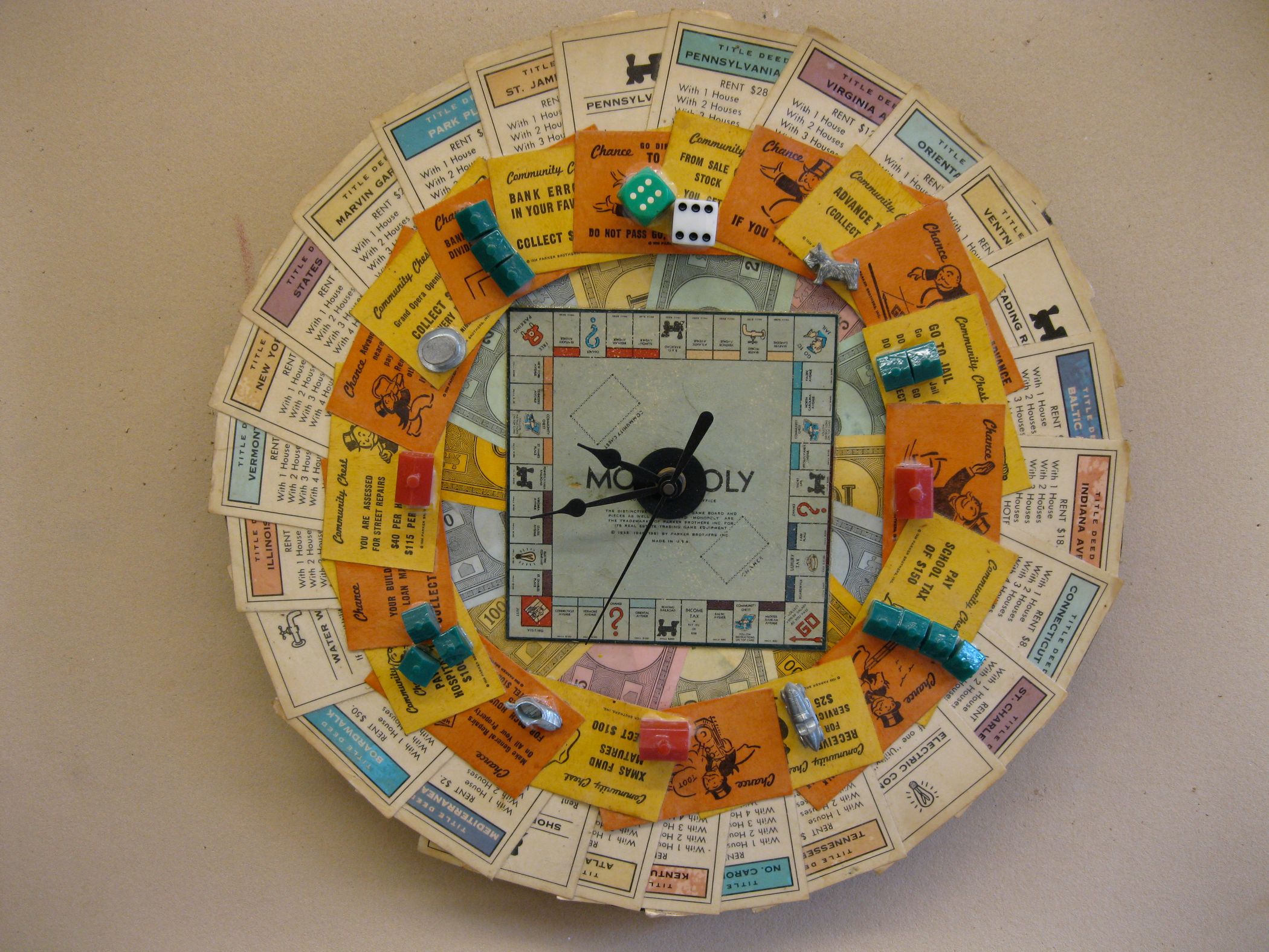 MONOPOLY CLOCK : 7 Steps - Instructables