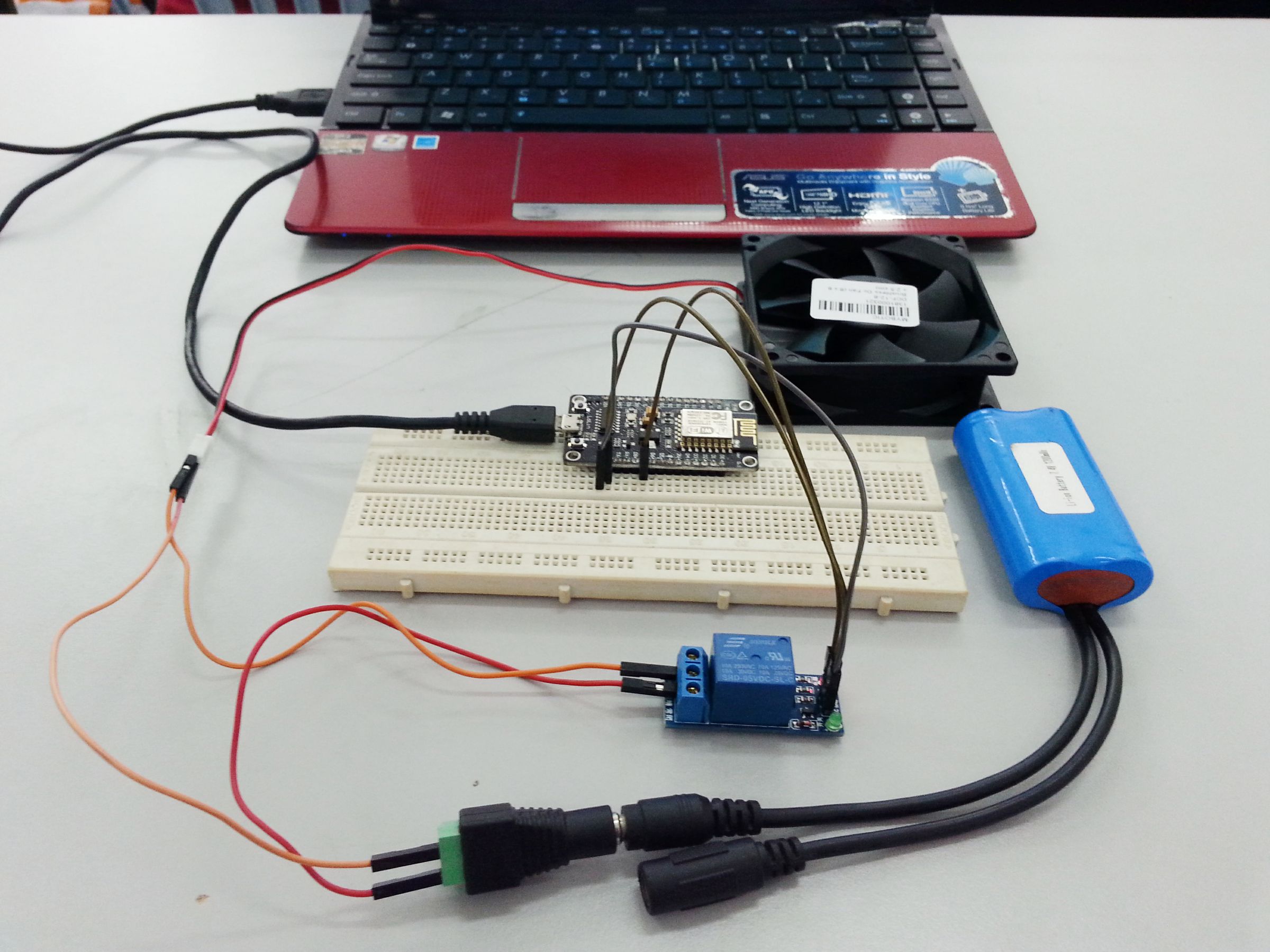 Tutorial for Fan Control by Using ESP8266 Module From WebServer : 6 ...