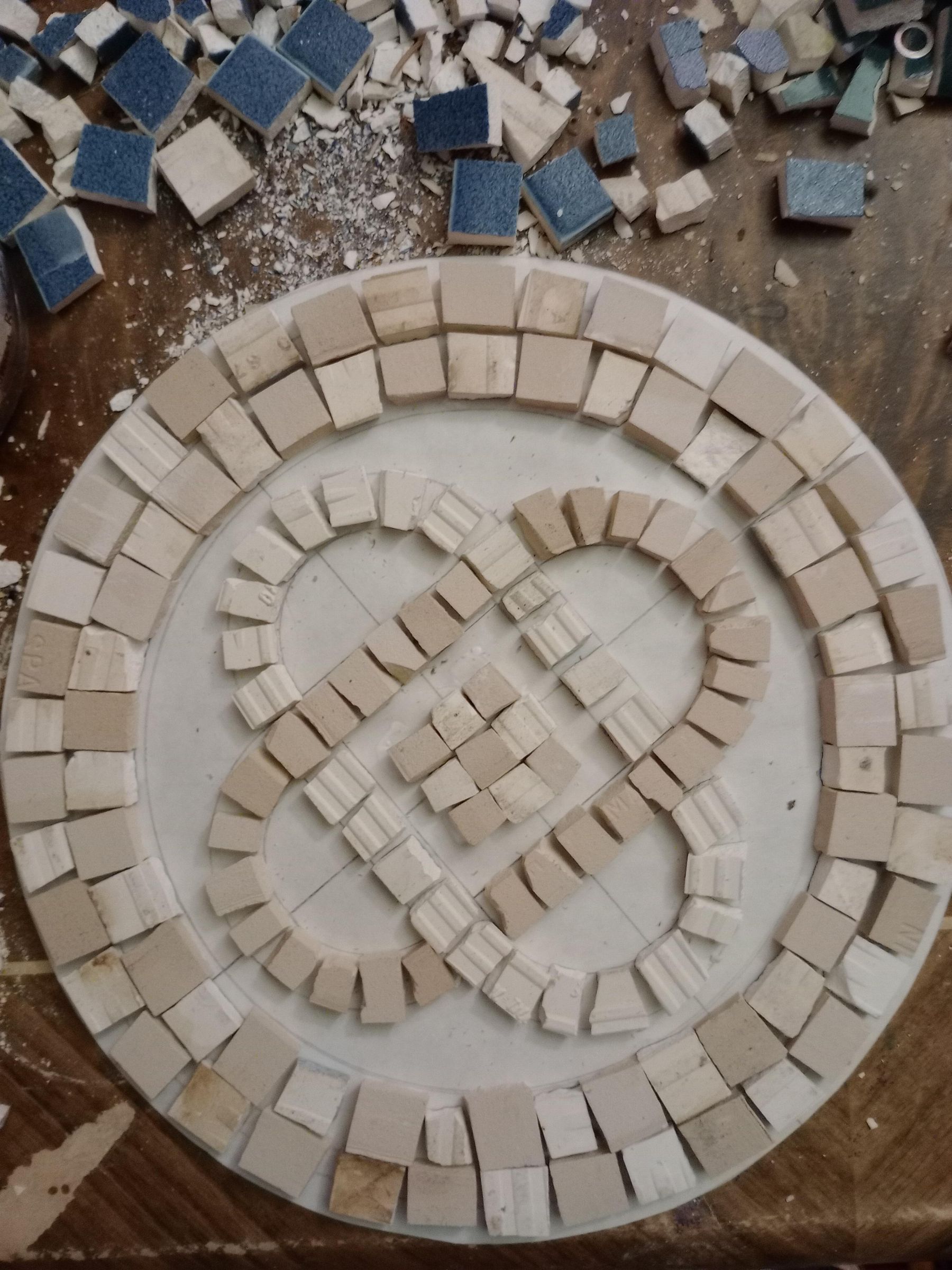 Concrete Stepping Stones With Tile Mosaic : 6 Steps (with Pictures ...