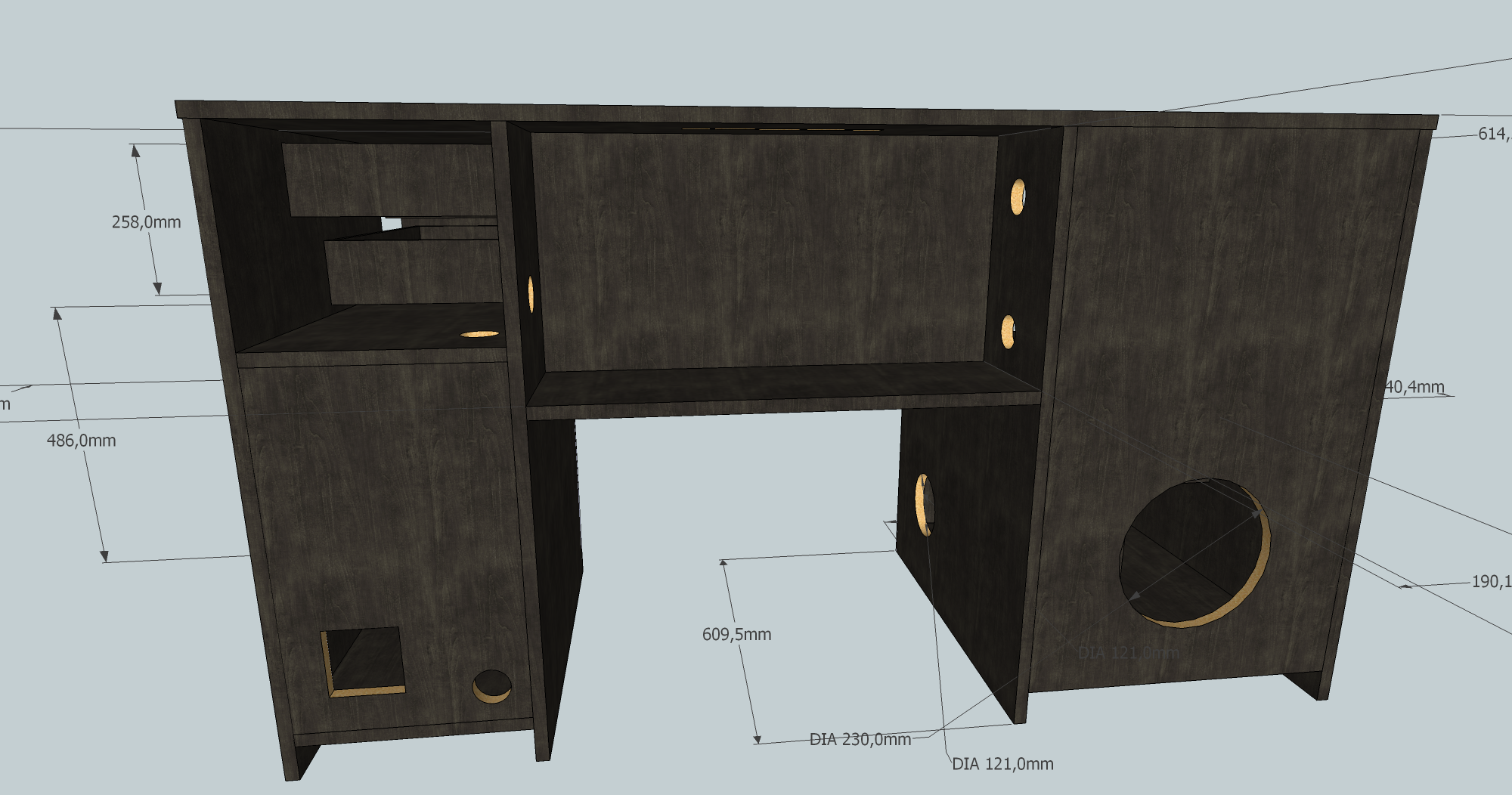 Multimedia Desk With Built in Subwoofer : 8 Steps (with Pictures ...