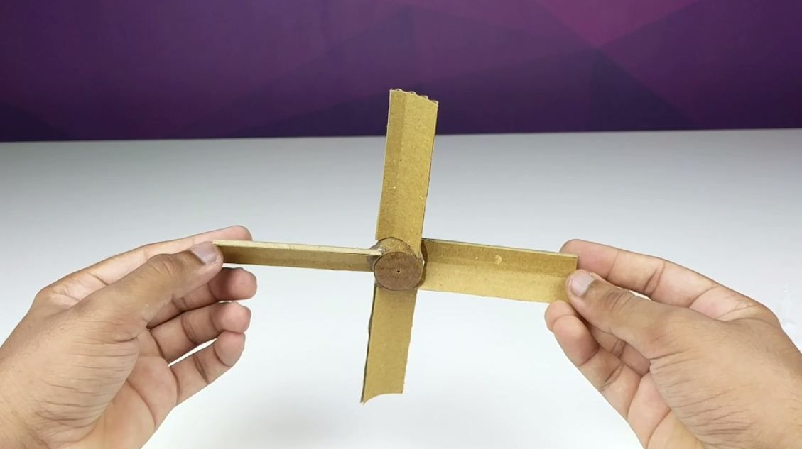 How to Make WINDMILL Generator From Cardboard for Science Project at ...