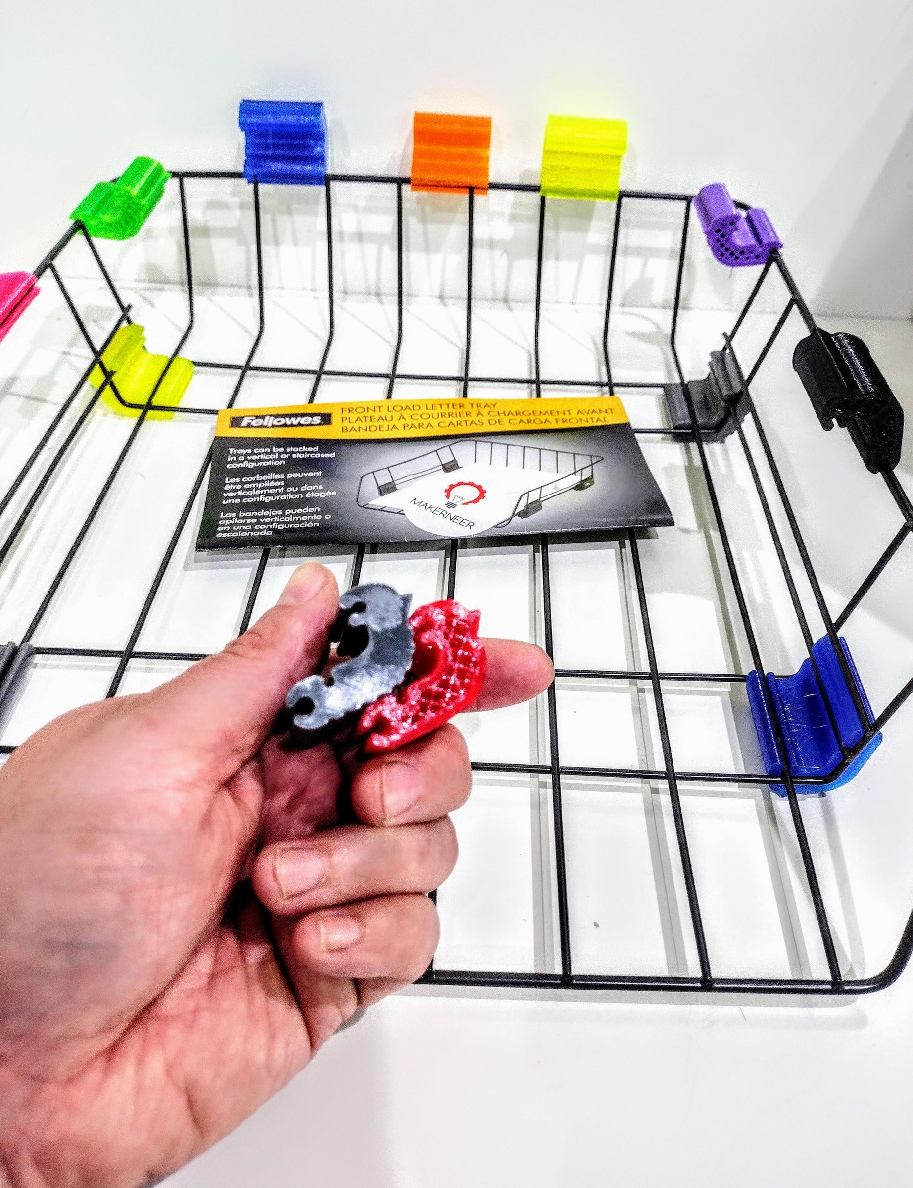 Replacement Feet for Fellowes Stacking Wire Tray : 4 Steps (with ...