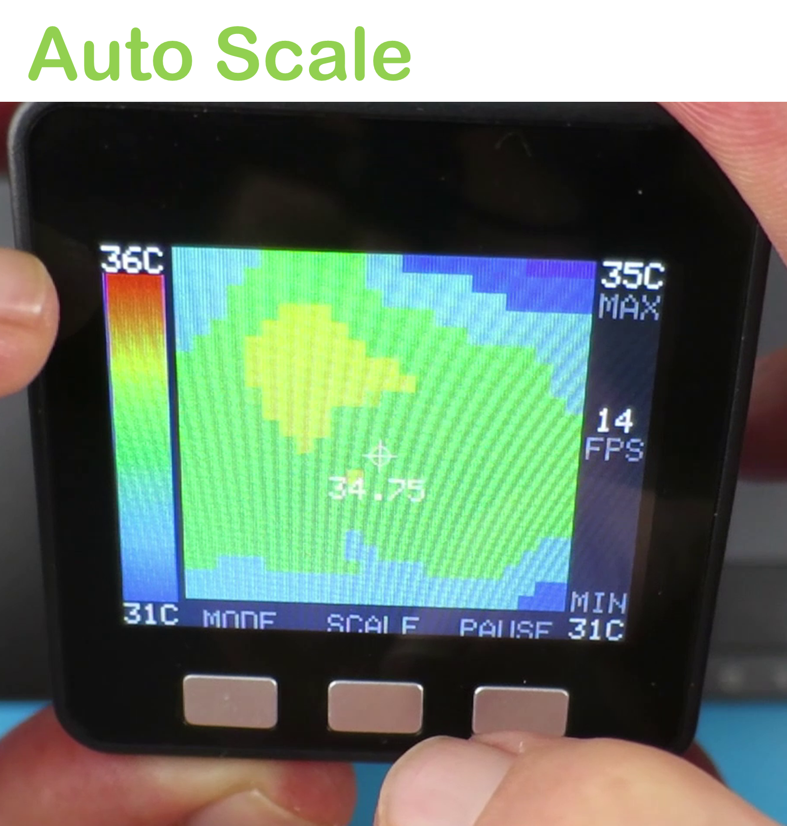 M5Stack IR Thermal Camera Using AMG8833 Infrared Array Imaging Sensor ...