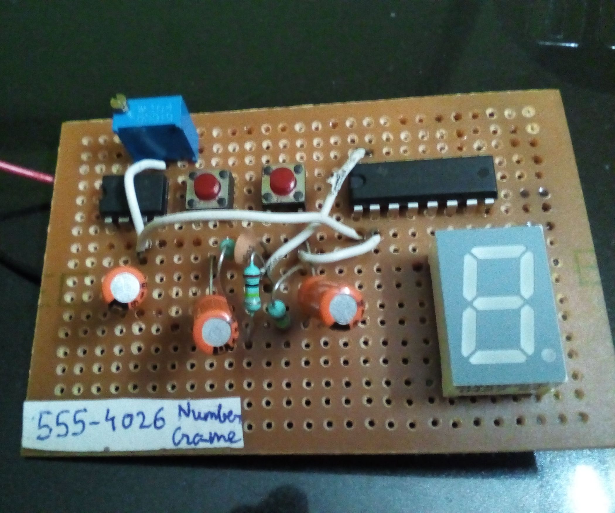 Number Game Using 555 Timer and CD4026 : 3 Steps - Instructables