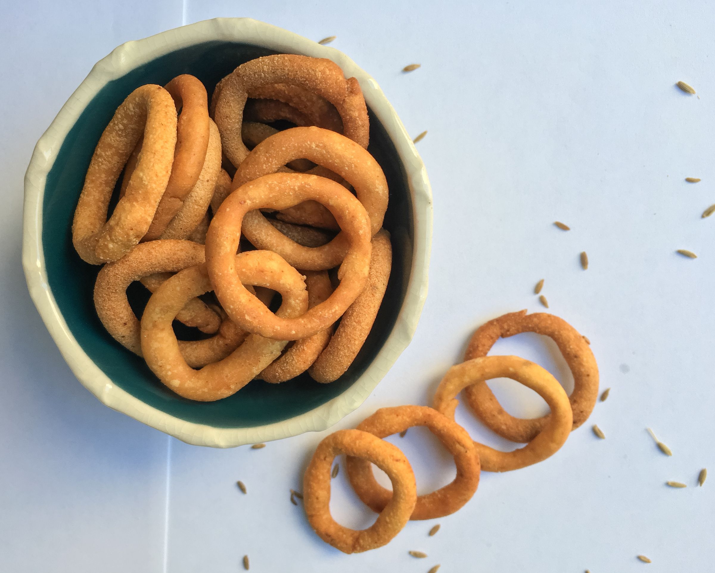 Ring Murukku (Fried Rice Flour Rings) : 4 Steps (with Pictures ...