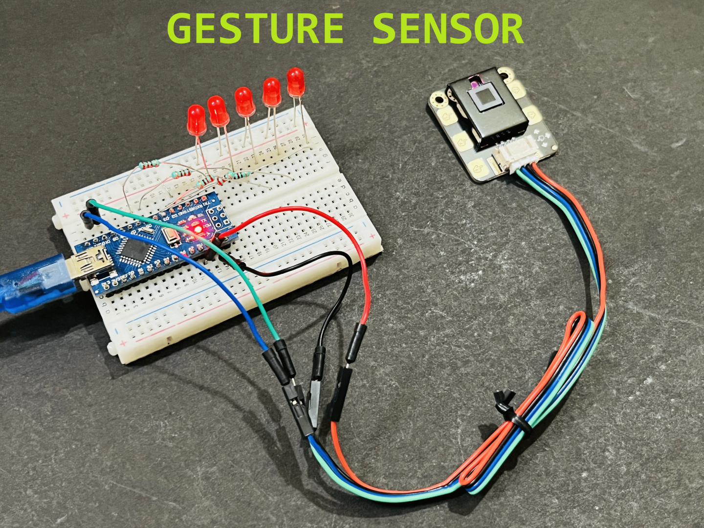 Gesture Sensor Control Using Arduino : 8 Steps - Instructables