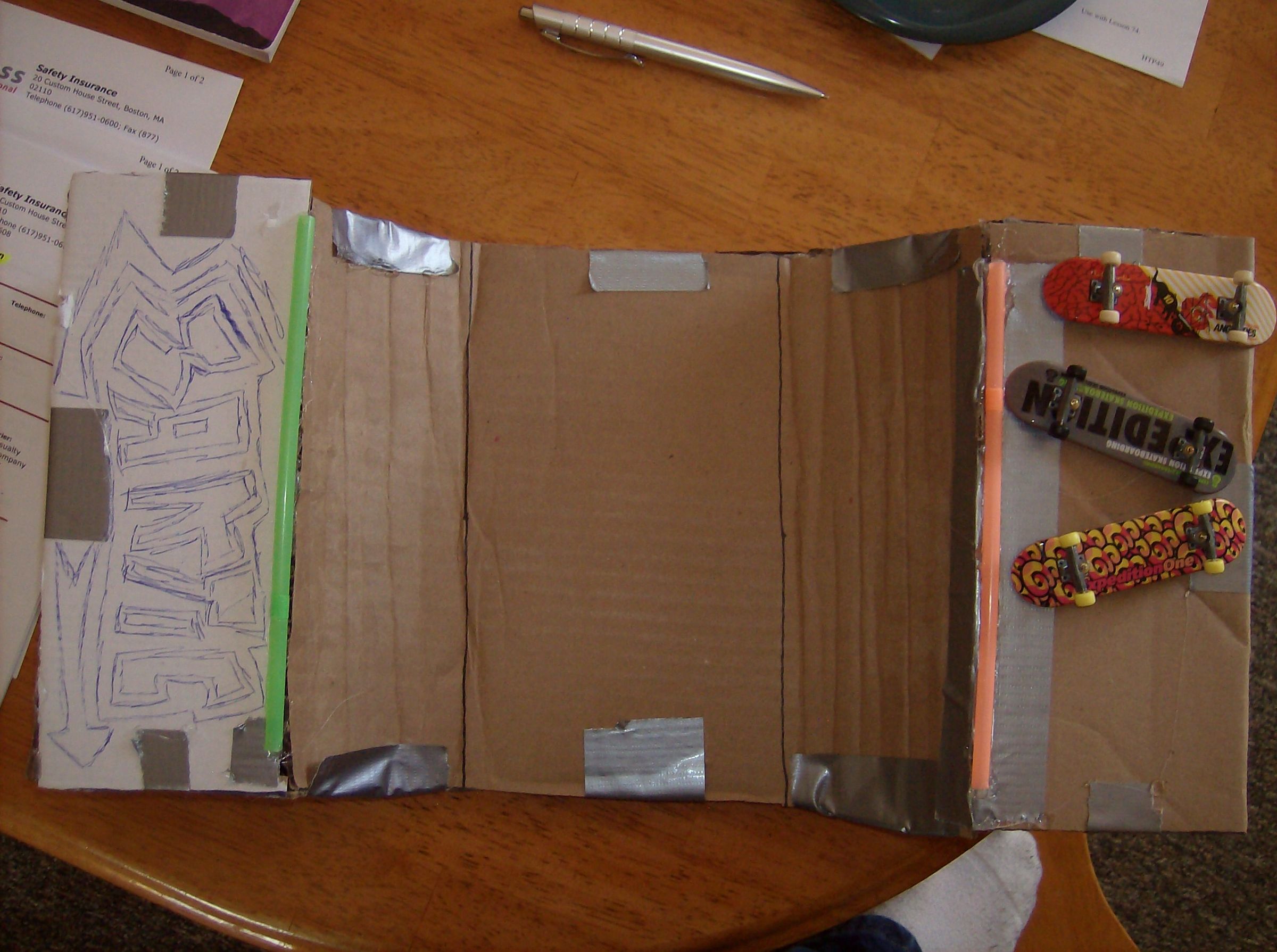 Homemade Tech Deck Ramps