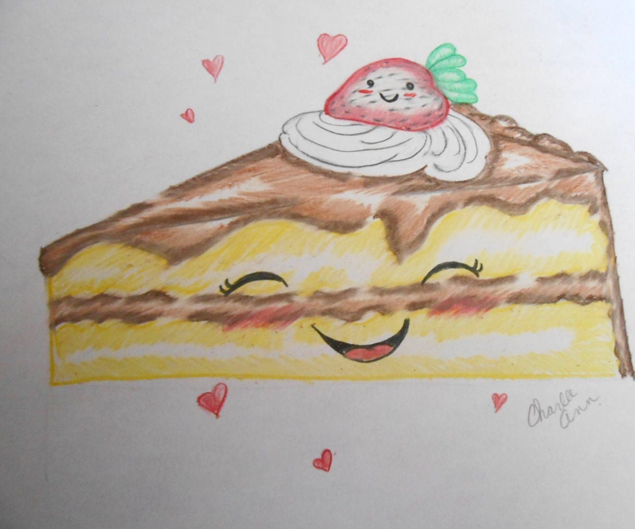 How to Draw a Kawaii Cake Slice : 9 Steps - Instructables