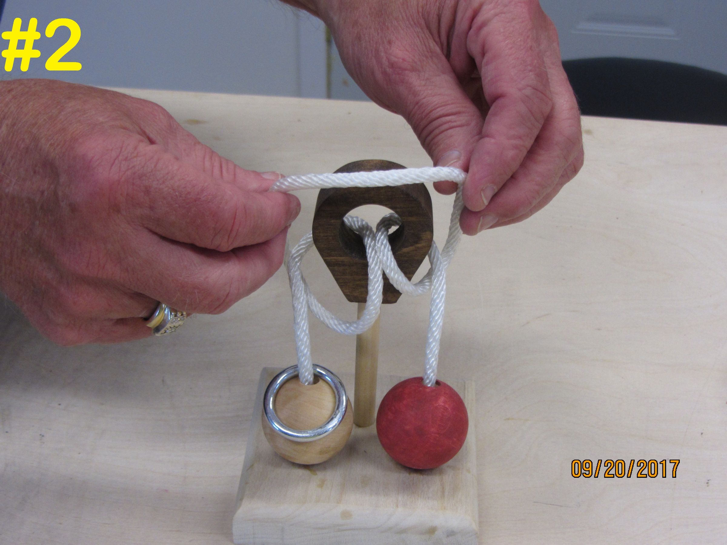 Wood Ball - Metal Ring Rope Puzzle : 16 Steps (with Pictures ...