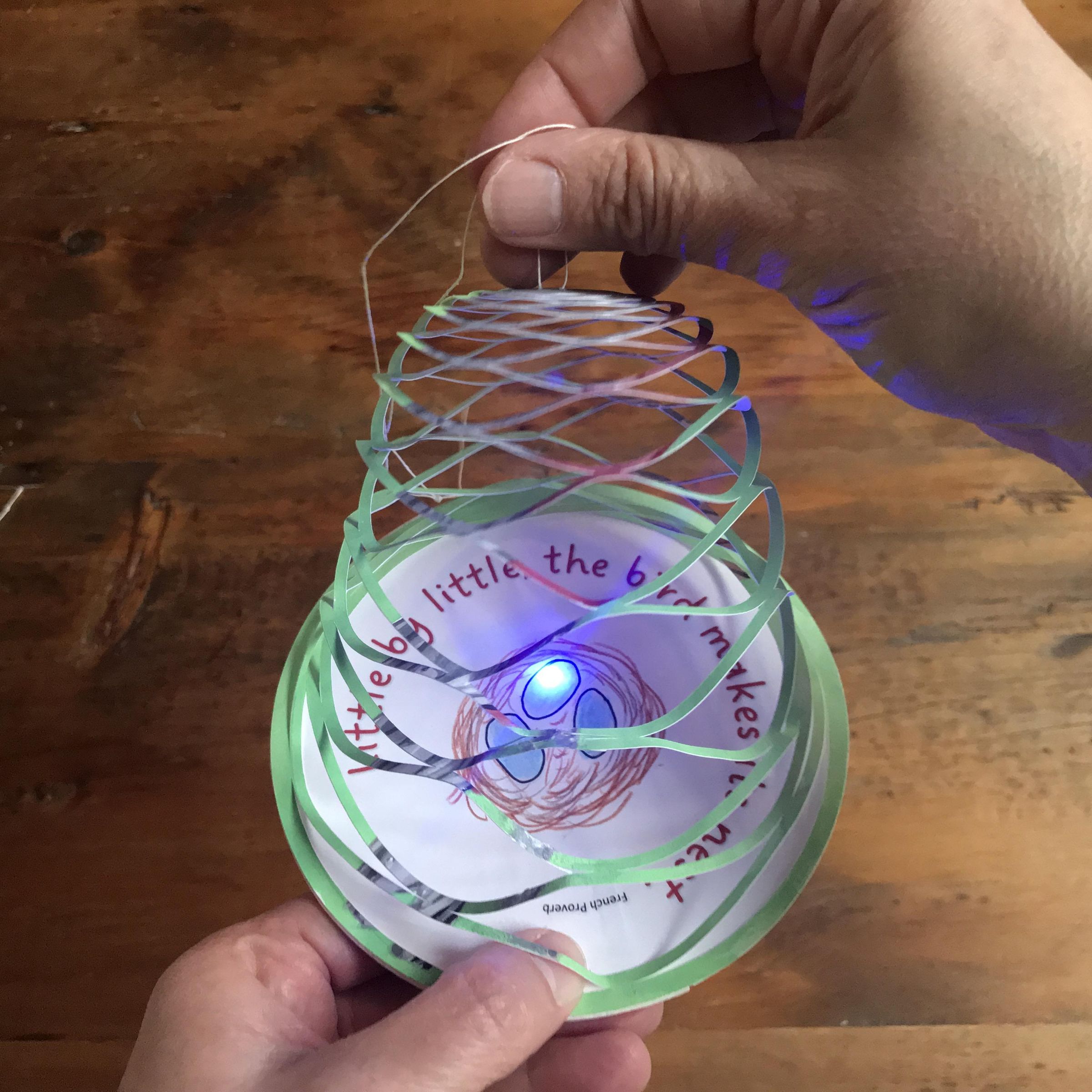 Electrified Cobweb Card (Featuring Chibitronics) : 7 Steps (with ...
