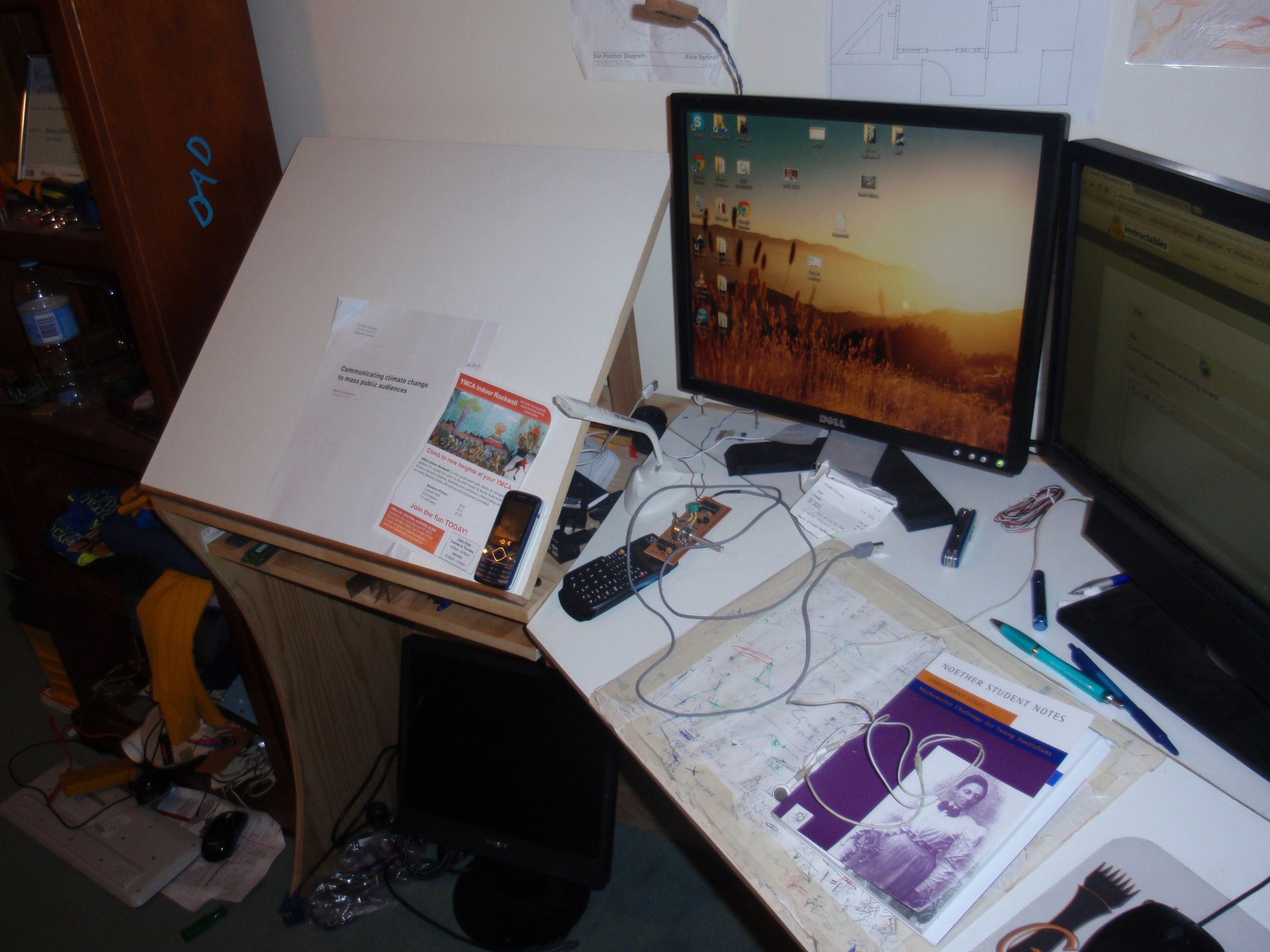 Computer Desk and Drawing Board - Instructables