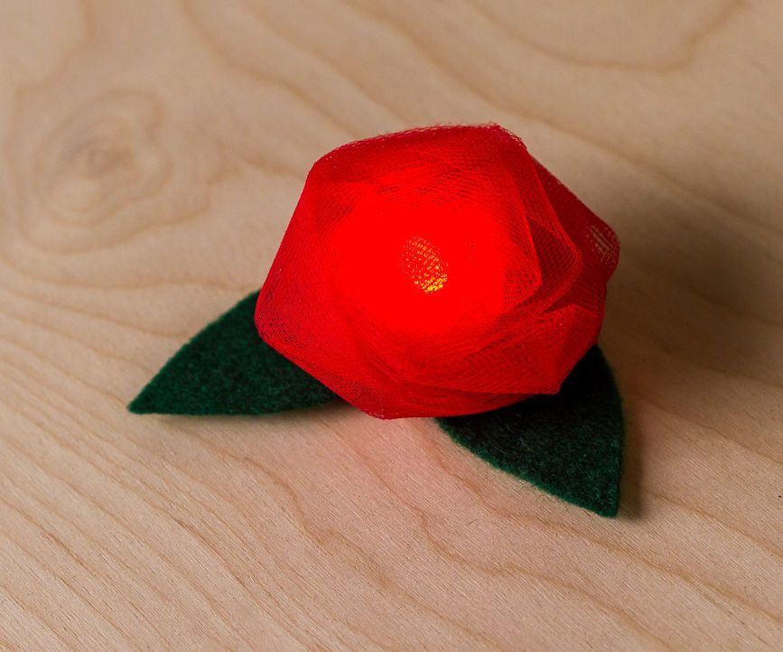Wearable LED Flower Brooch : 7 Steps (with Pictures) - Instructables