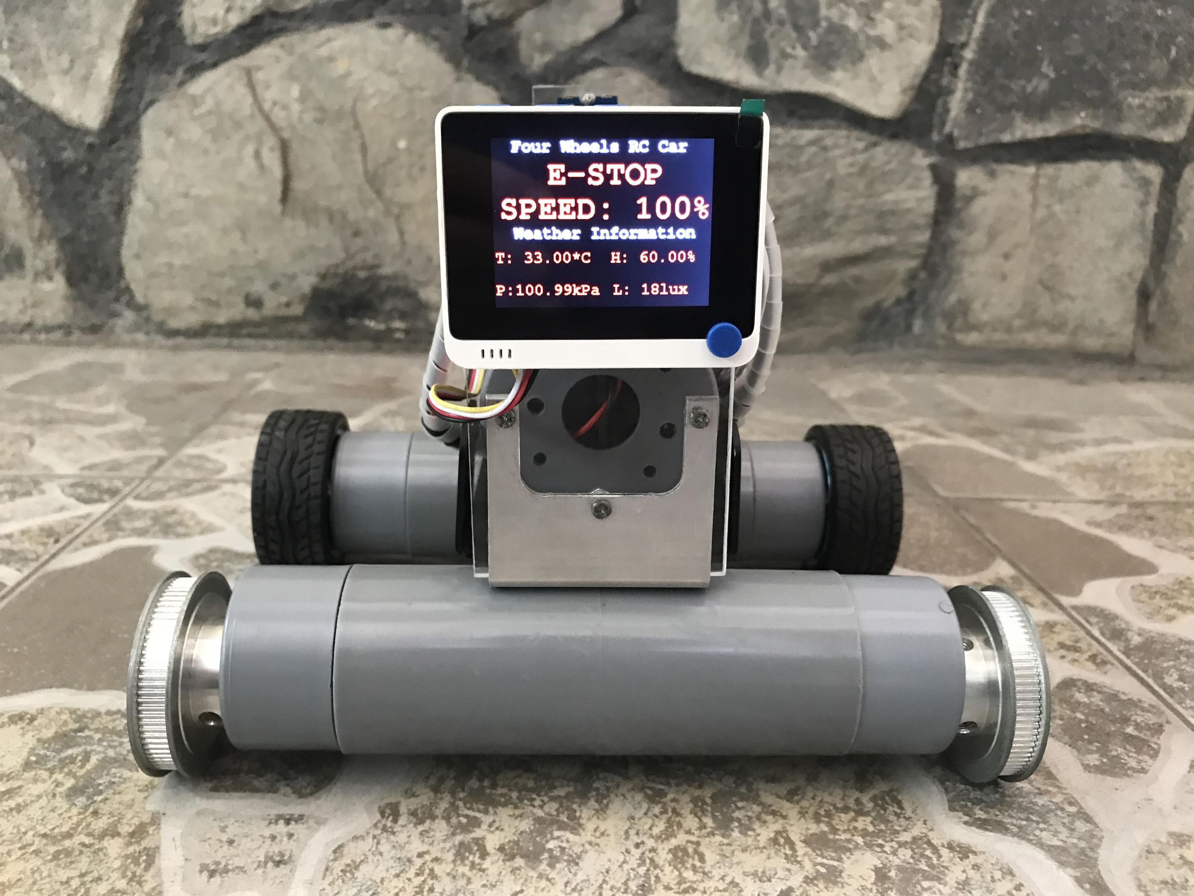 The Local Weather Station on a Four-Wheels Bluetooth Controlled Car ...