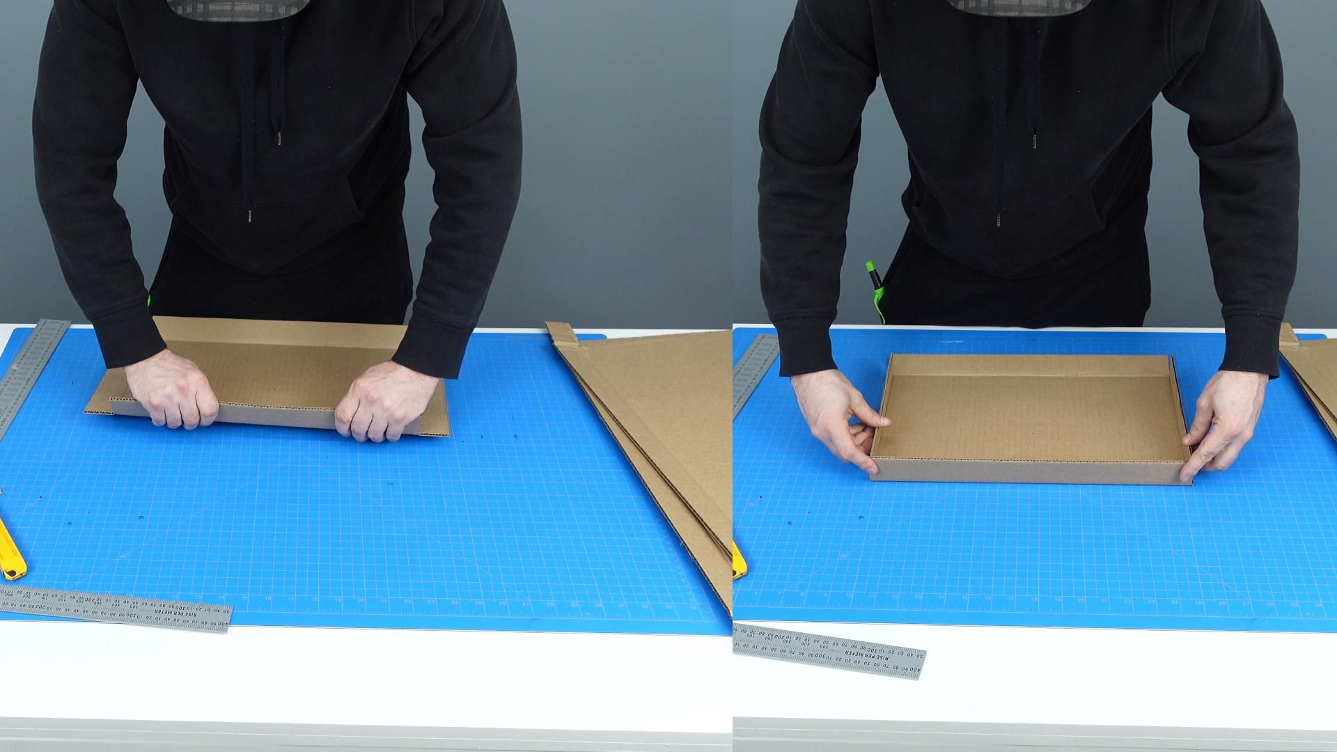 Cardboard Storage Shelf From Single Box : 10 Steps (with Pictures ...