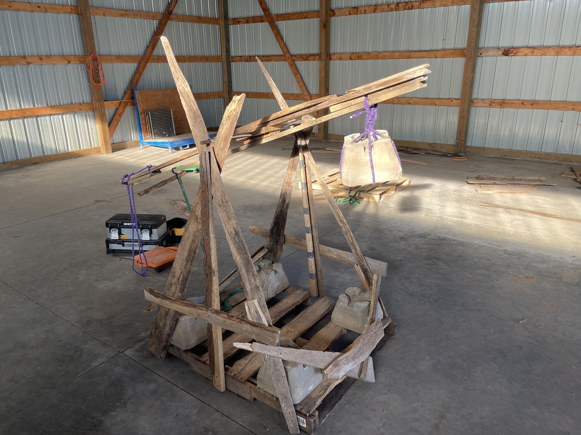 How to Make a Trebuchet Out of Scrap. : 9 Steps (with Pictures ...