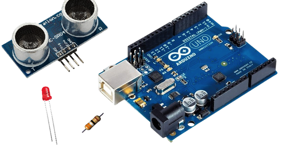 Controlling LED Blink Speed With Ultrasonic : 5 Steps - Instructables