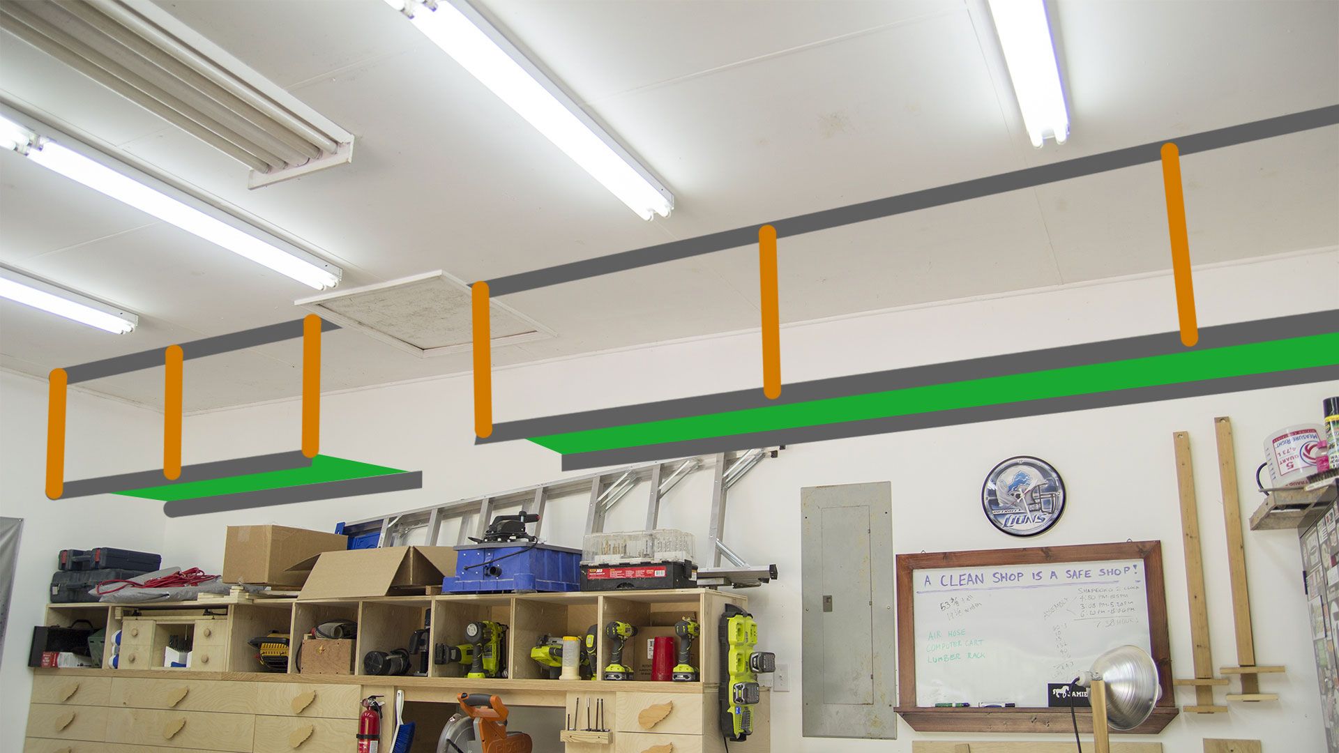 Wasted Space: High Garage Storage Shelves : 8 Steps (with Pictures ...