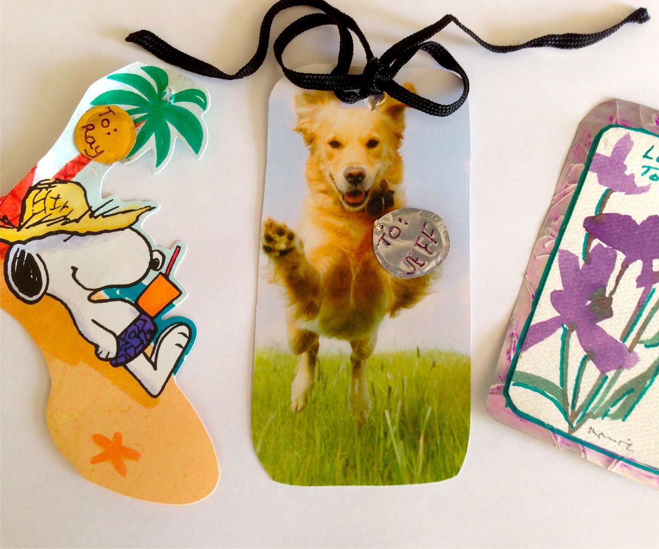 Embossed Gift Tags From Recycled Cards and Drink Cans : 5 Steps ...