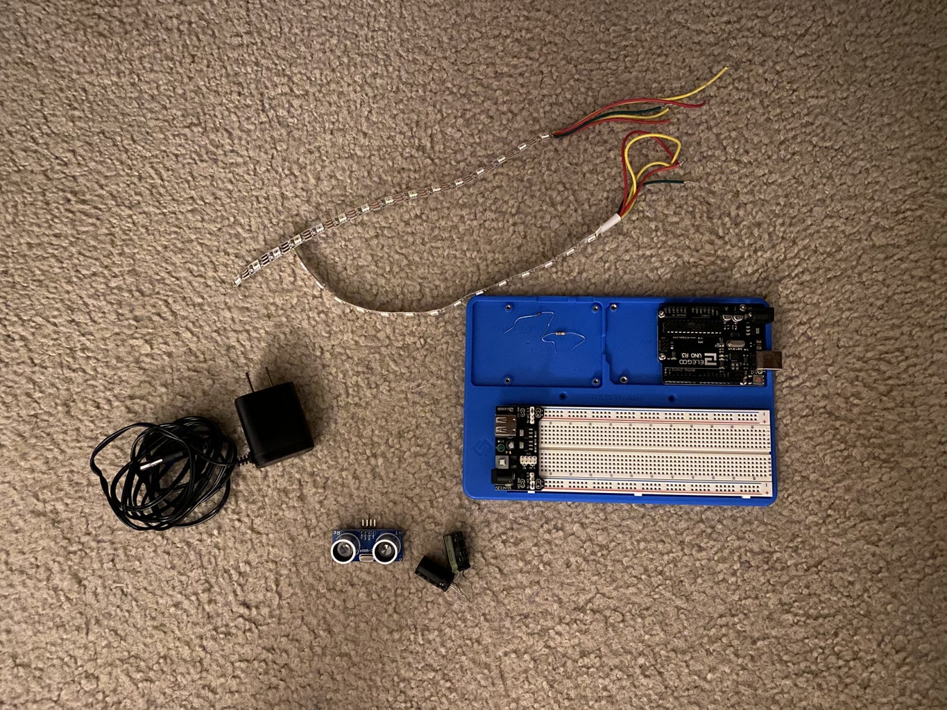 Arduino Garage Parking Assistant 7 Steps Instructables