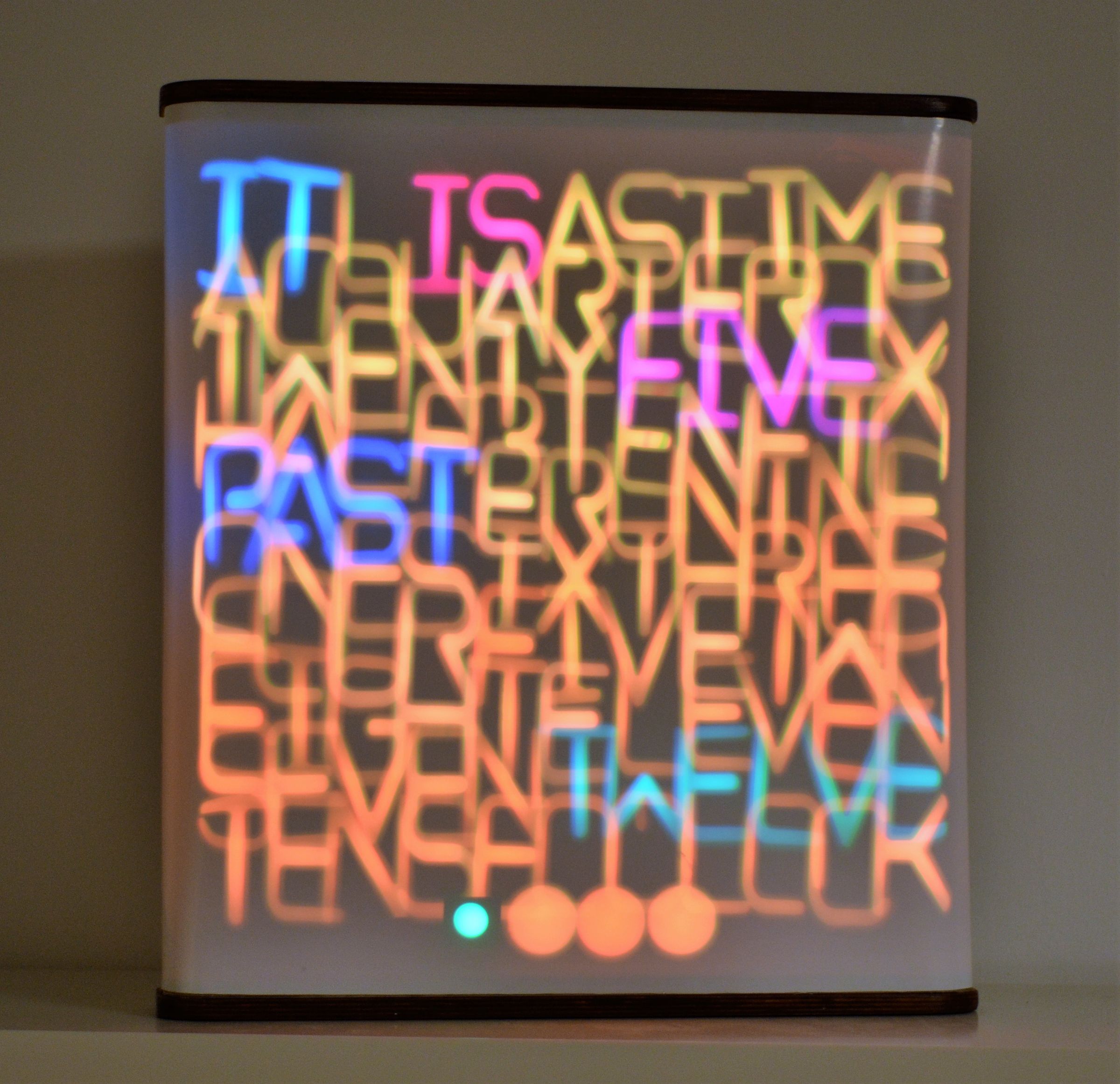 Word Clock Controlled by 114 Servos : 14 Steps (with Pictures ...