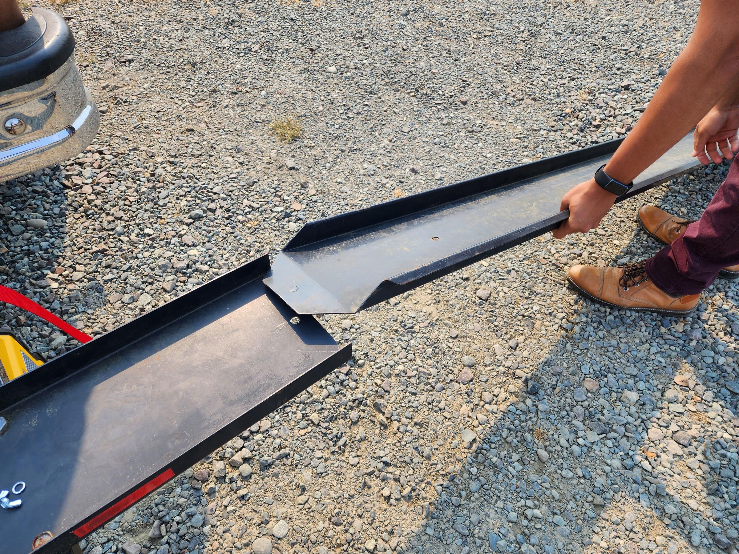 DIY Winch Assisted Motorcycle Hitch Carrier (No-Weld) : 6 Steps (with ...