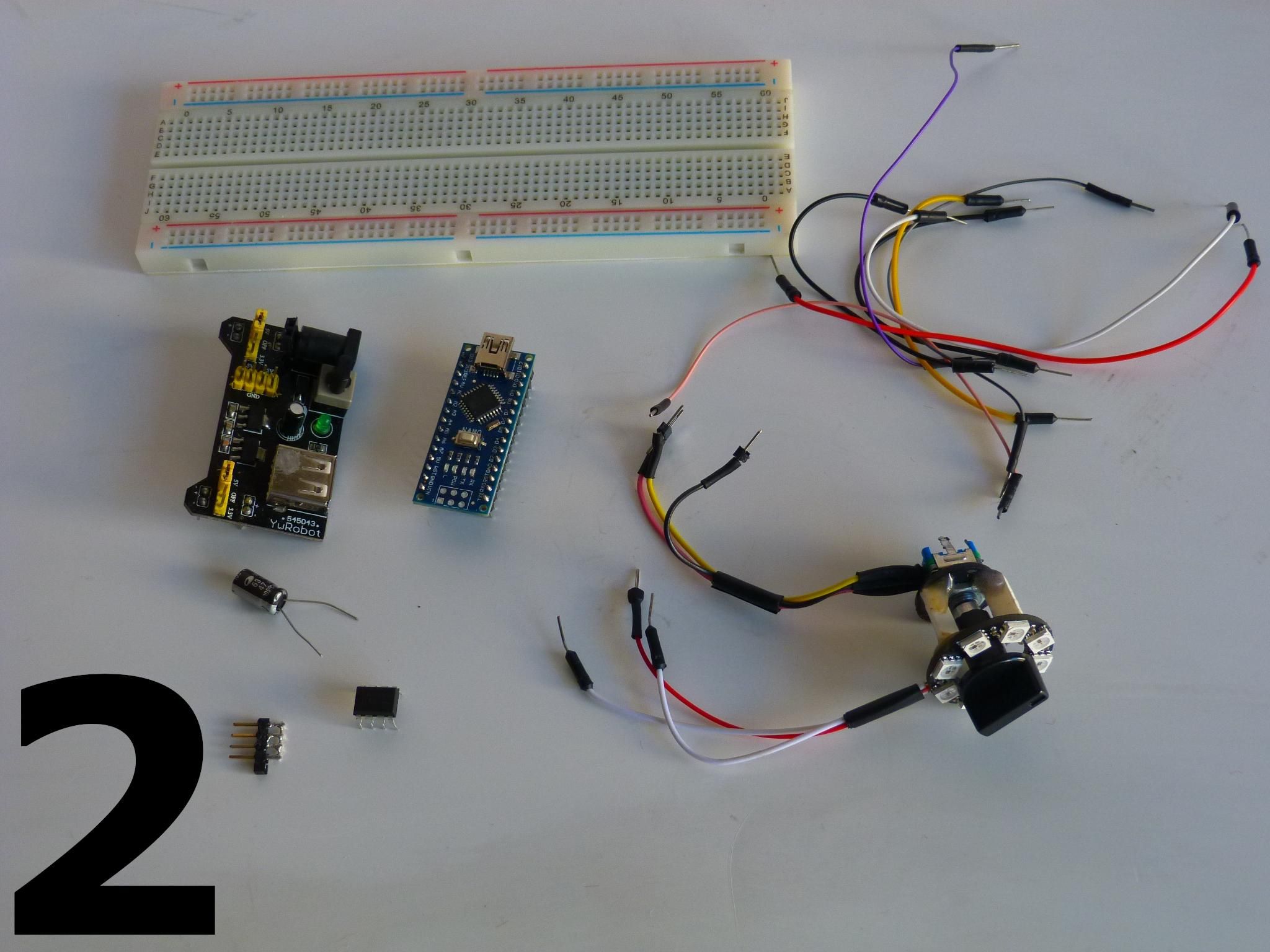 Digital Potentiometer and LED Ring Driven by Arduino : 6 Steps (with ...