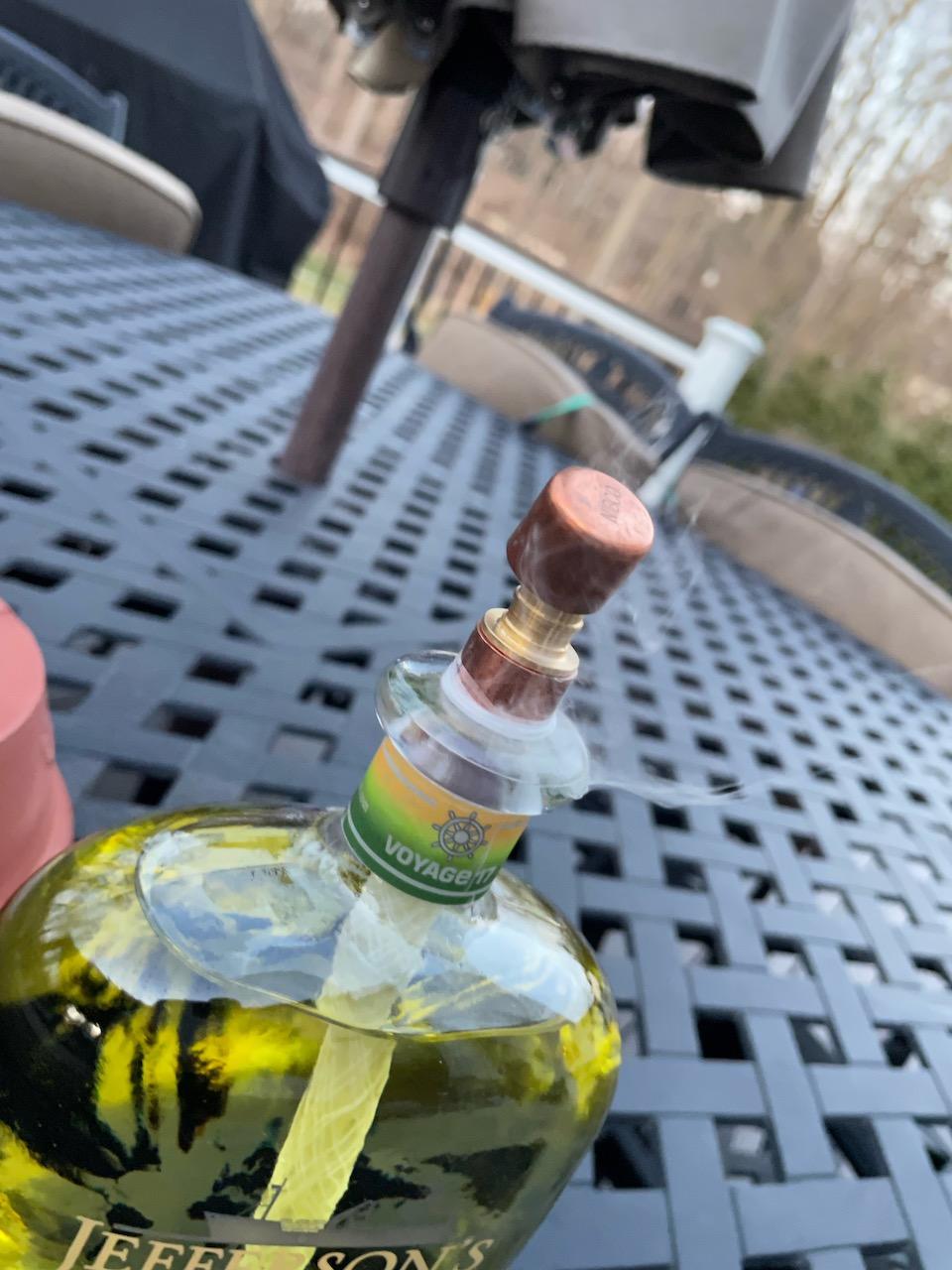 Tiki Oil Lamp From Your Favorite Spirits or Wine Bottle : 4 Steps - Instructables